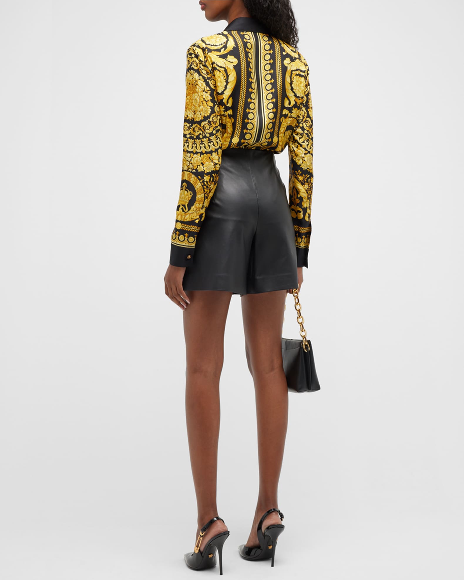 Versace Baroque Heritage Silk Formal Shirt | Neiman Marcus