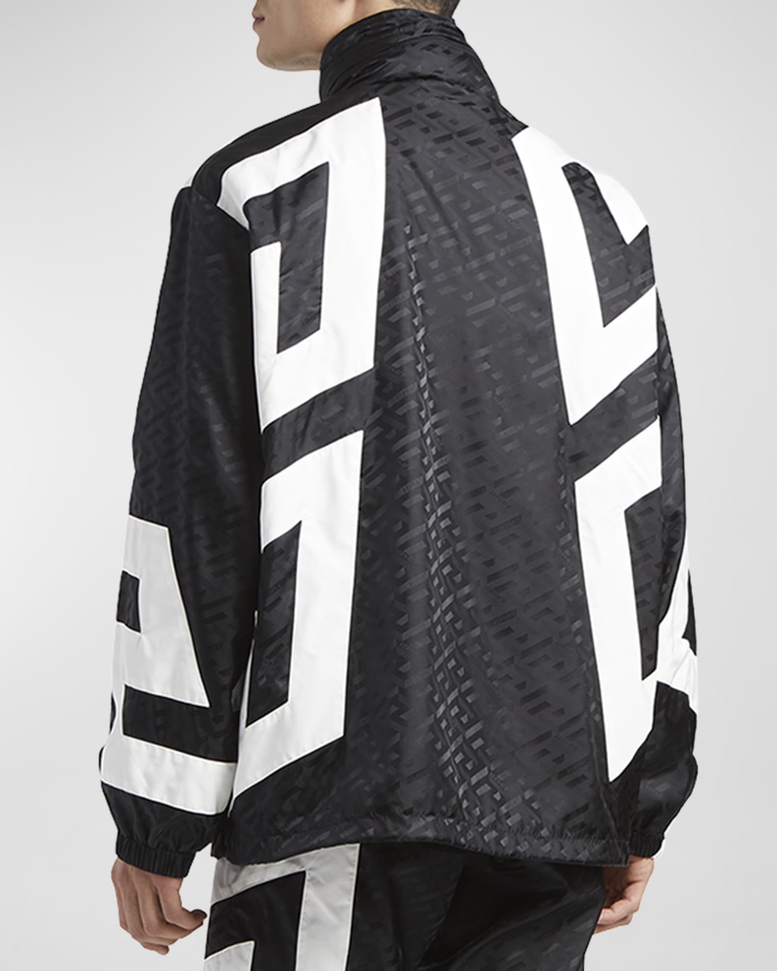 Versace Men's Greca Track Jacket | Neiman Marcus