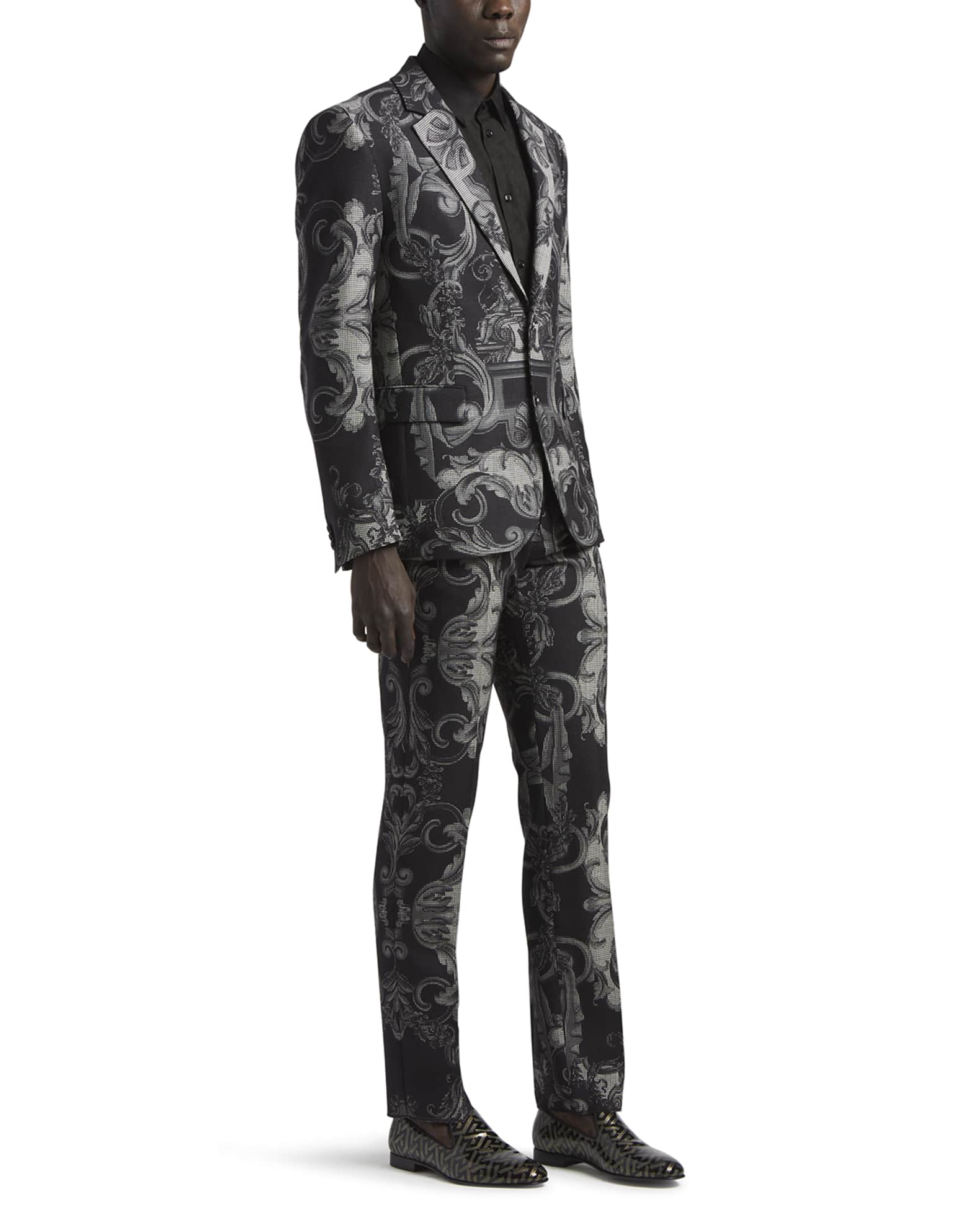Versace Men's Baroque Tuxedo Jacket | Neiman Marcus