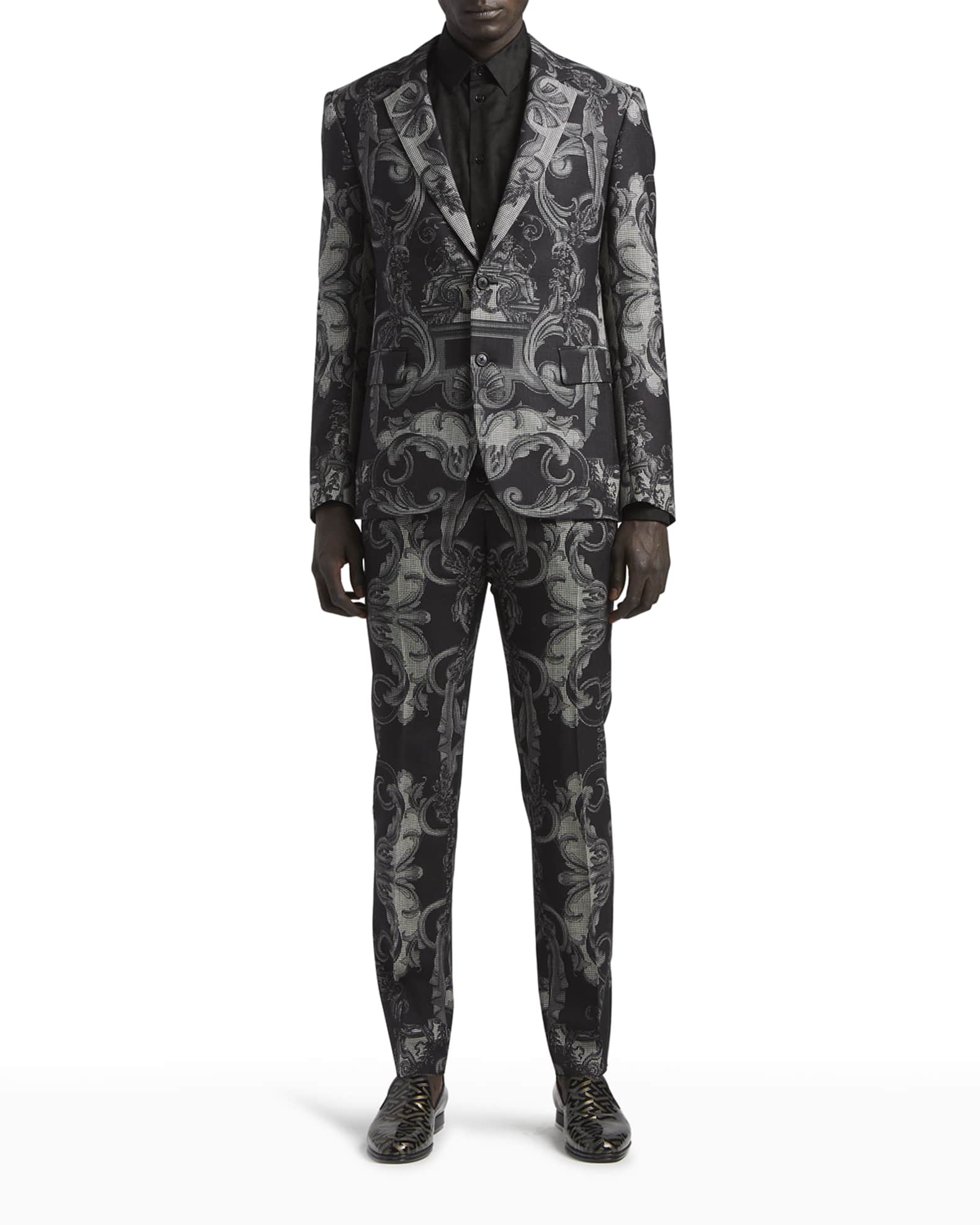Versace Men's Baroque Tuxedo Jacket | Neiman Marcus