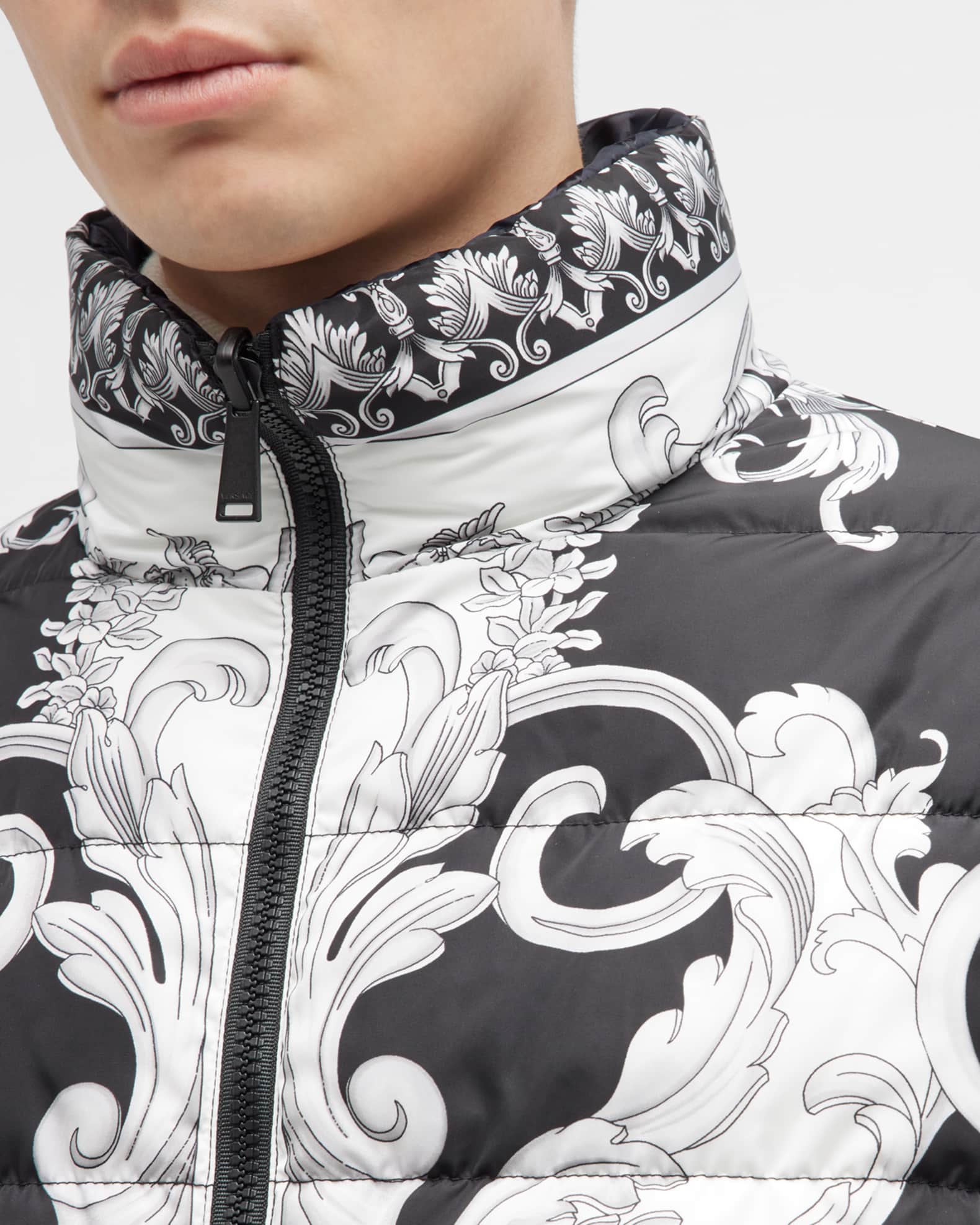 Versace Men's Barocco Puffer Jacket | Neiman Marcus