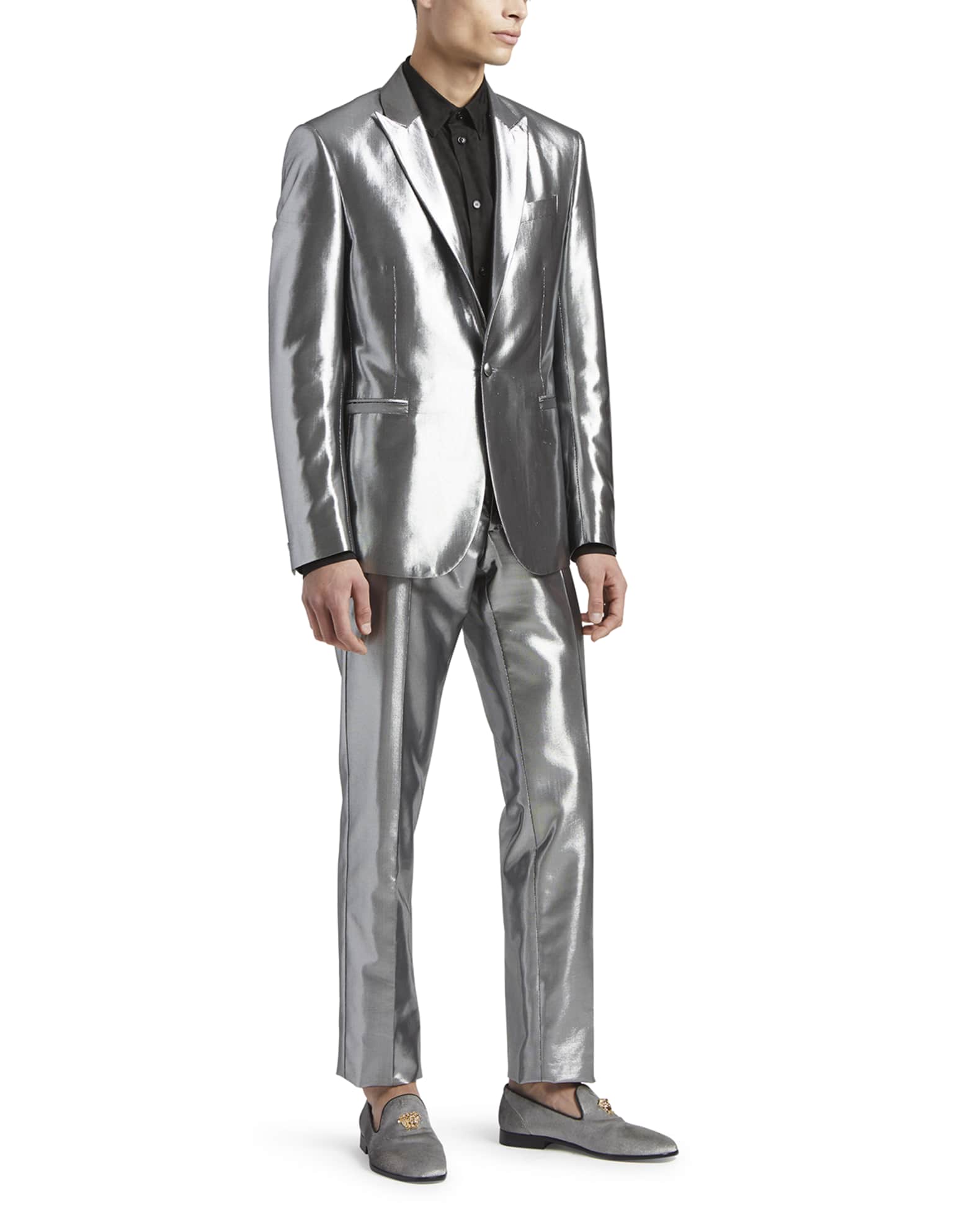 Versace Men's Metallic Tuxedo Jacket | Neiman Marcus