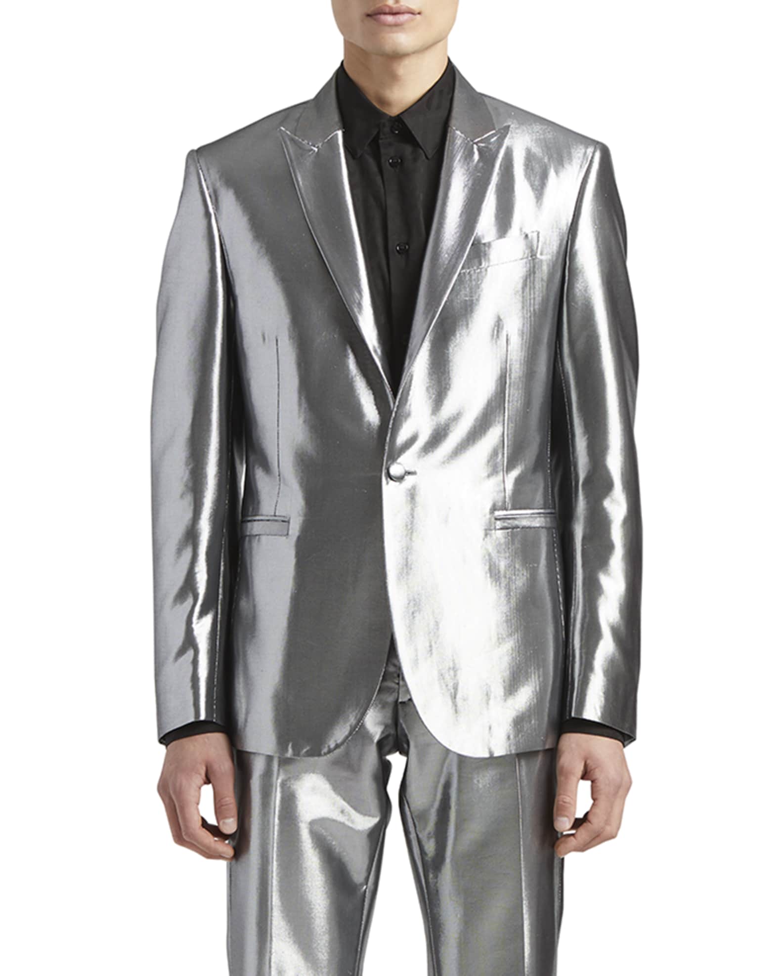 Versace Men's Metallic Tuxedo Jacket | Neiman Marcus