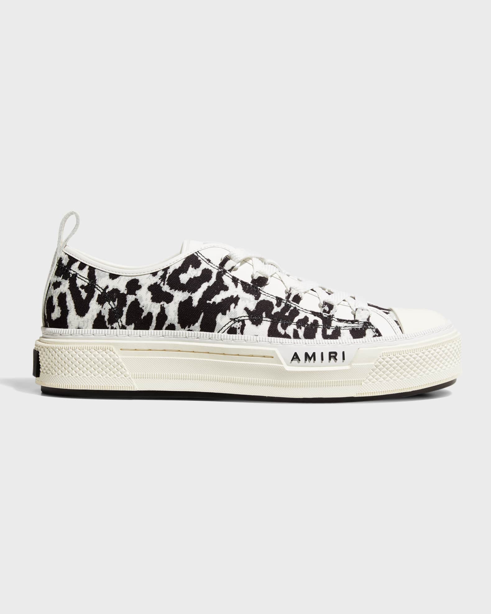Amiri Men's Court Leopard Print Canvas Low-Top Sneakers | Neiman Marcus