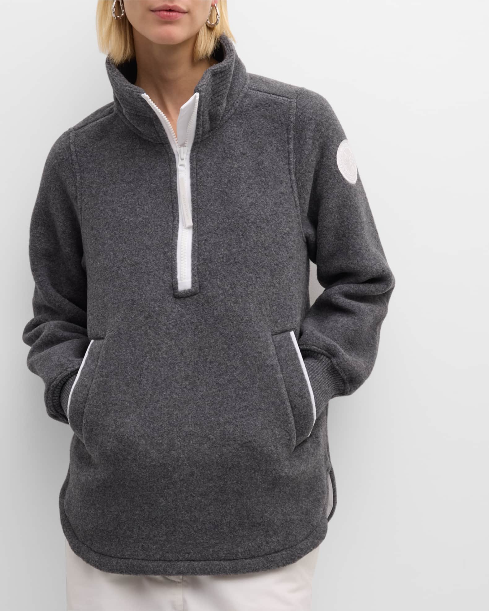 Canada Goose Severn Fleece Half Zip Sweater | Neiman Marcus