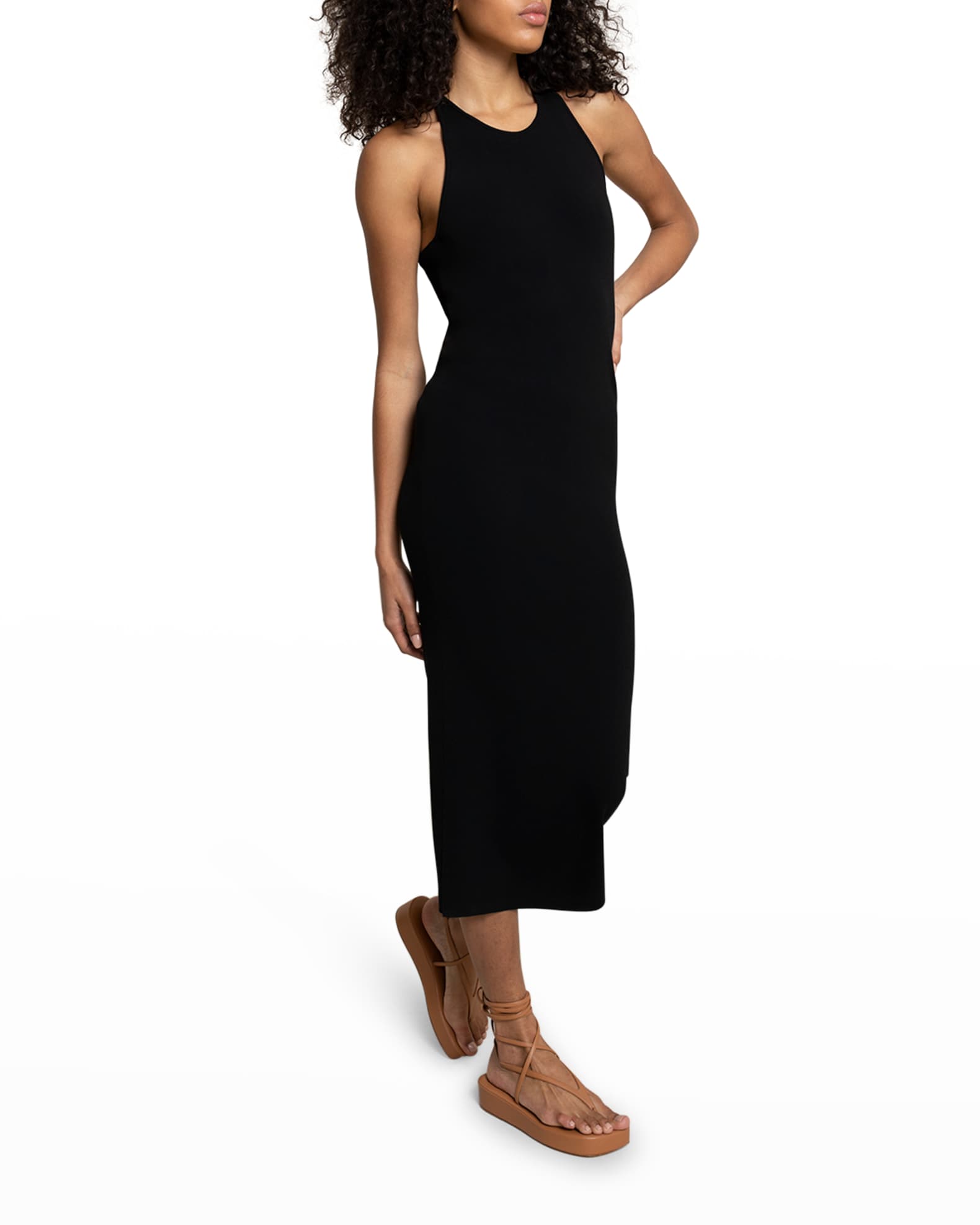A.L.C. Marc Ribbed Racerback Midi Dress | Neiman Marcus