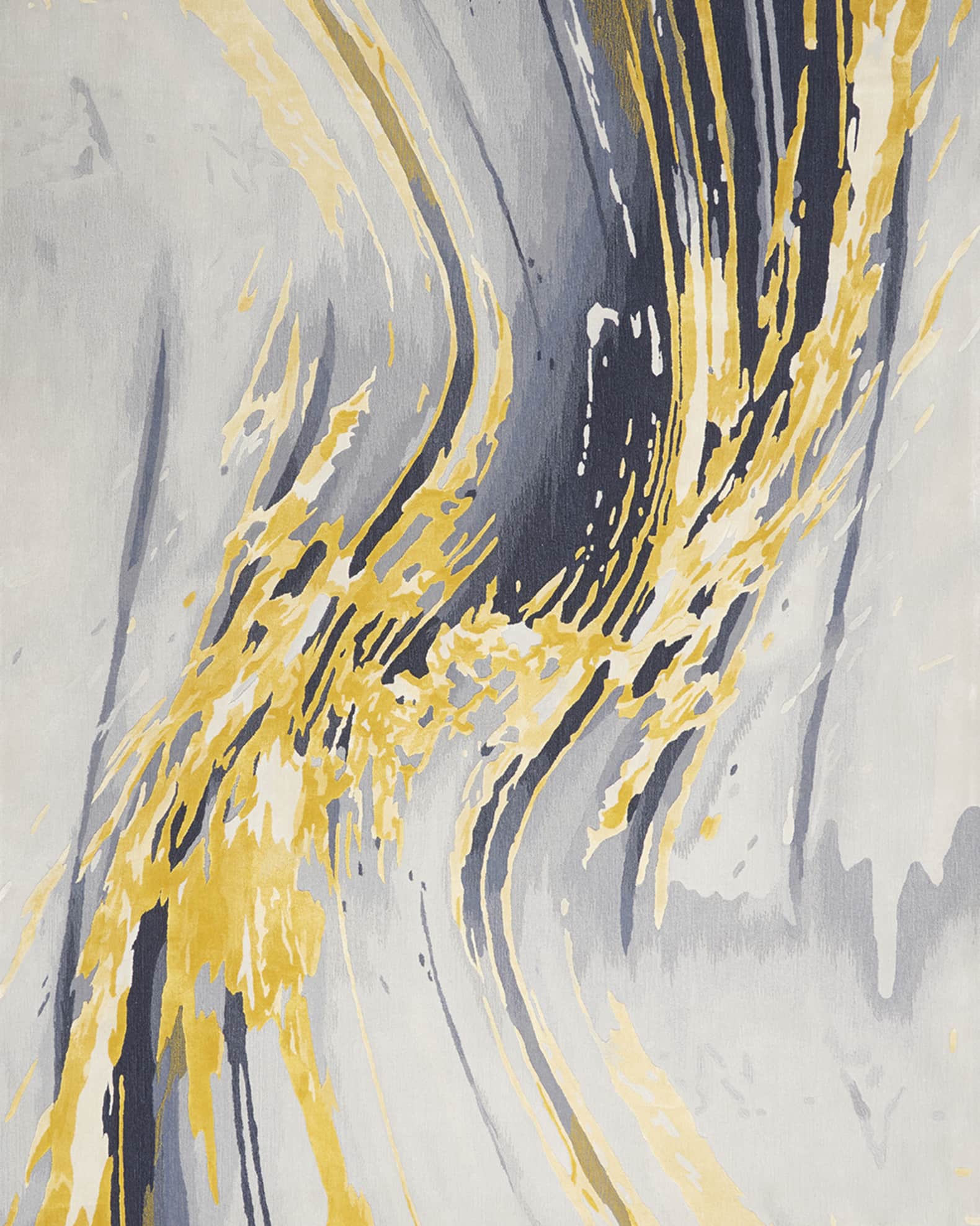 Abstract Gold Hand-Tufted Rug | Neiman Marcus