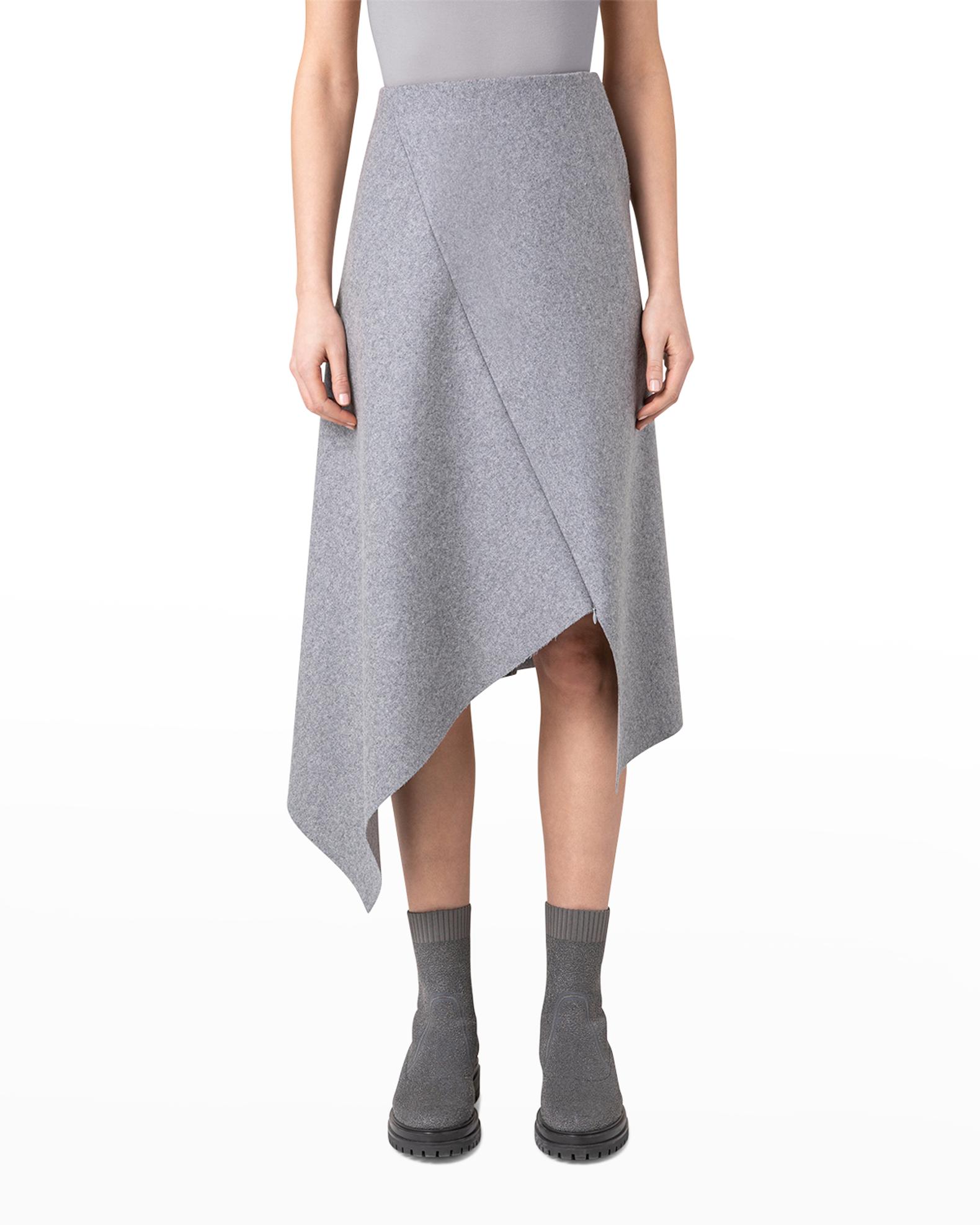 Akris Asymmetric Paneled Midi Skirt | Neiman Marcus