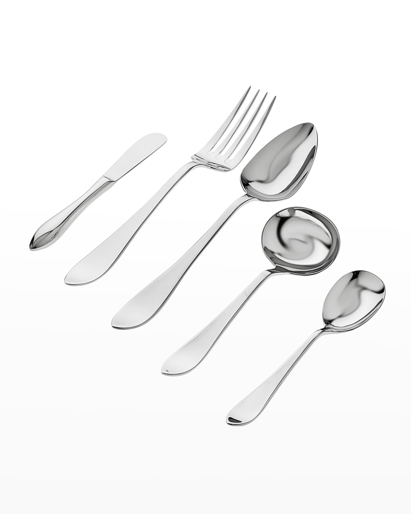 Ricci Silversmith Contorno 45-Piece Flatware Set | Neiman Marcus