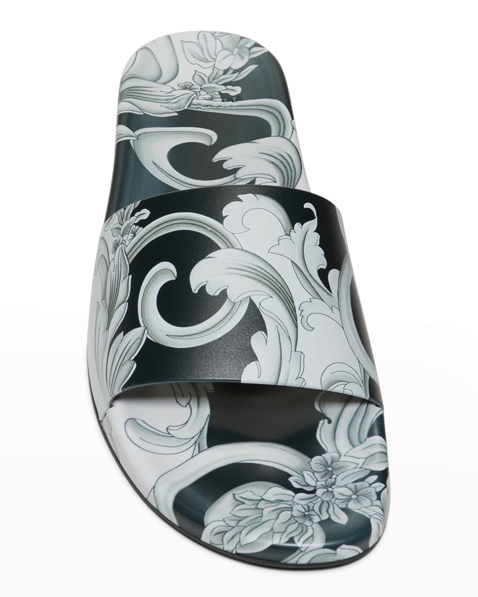 Versace Men's Barocco Slides | Neiman Marcus