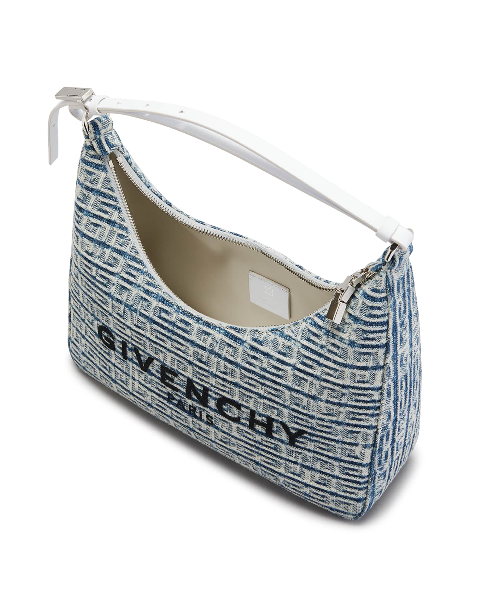 Givenchy Small Moon Cutout Monogram Hobo Bag | Neiman Marcus