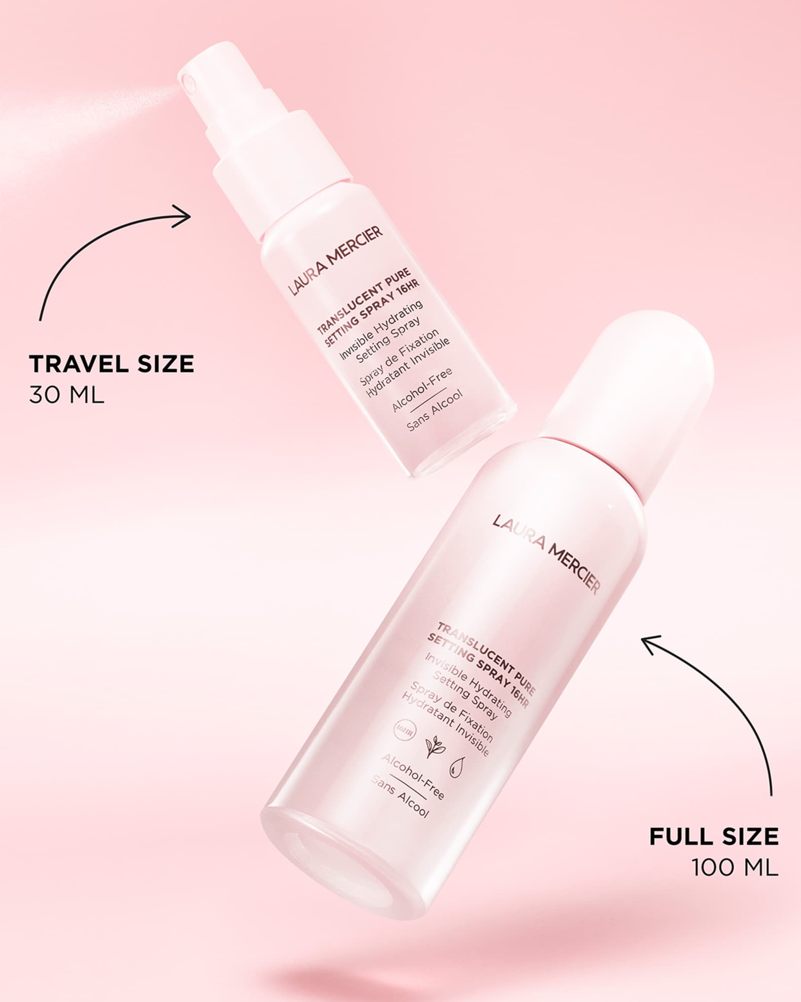 Laura Mercier Travel-Size Translucent Pure Setting Spray | Neiman Marcus