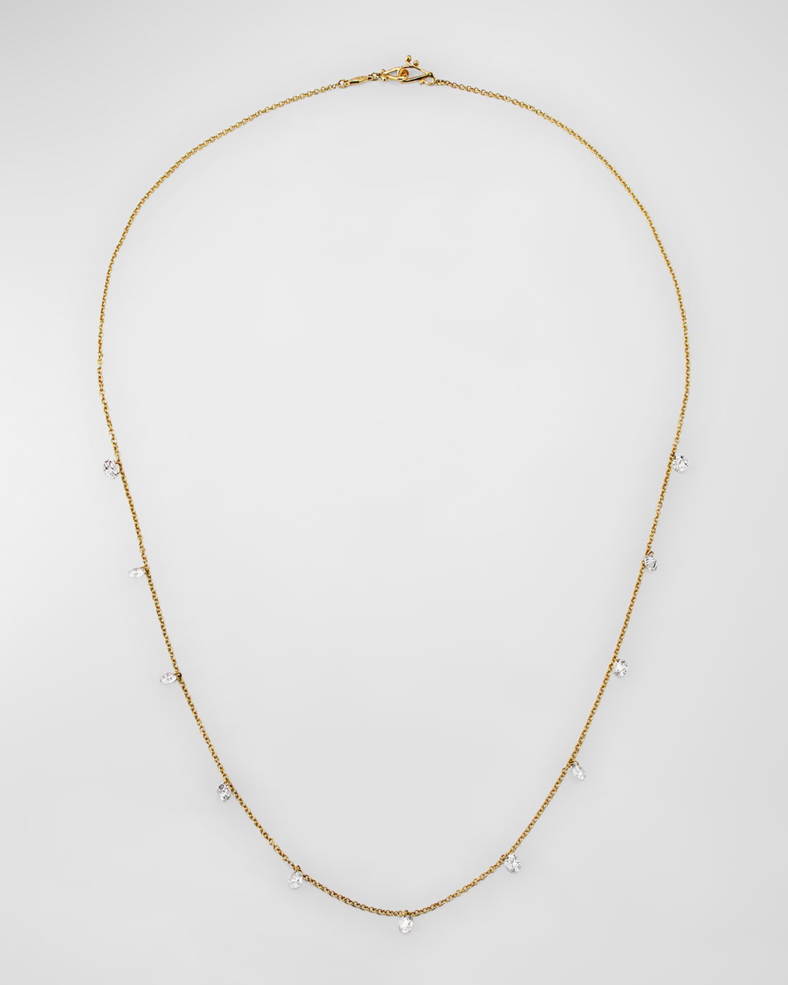 Paul Morelli 18k Floating 11-Diamond Necklace | Neiman Marcus