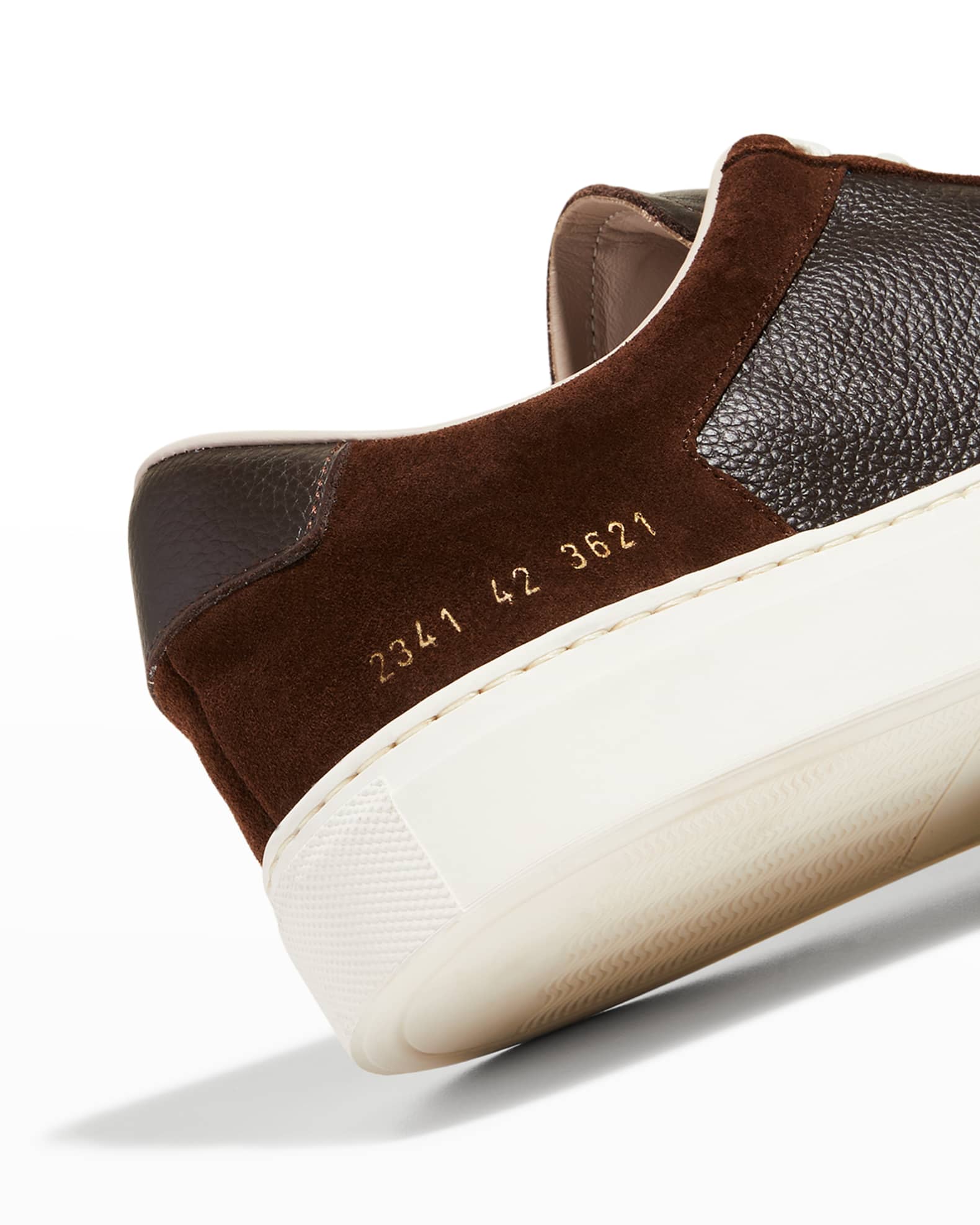 Common Projects Men's Winter Achilles Leather-Suede Low-Top Sneakers ...