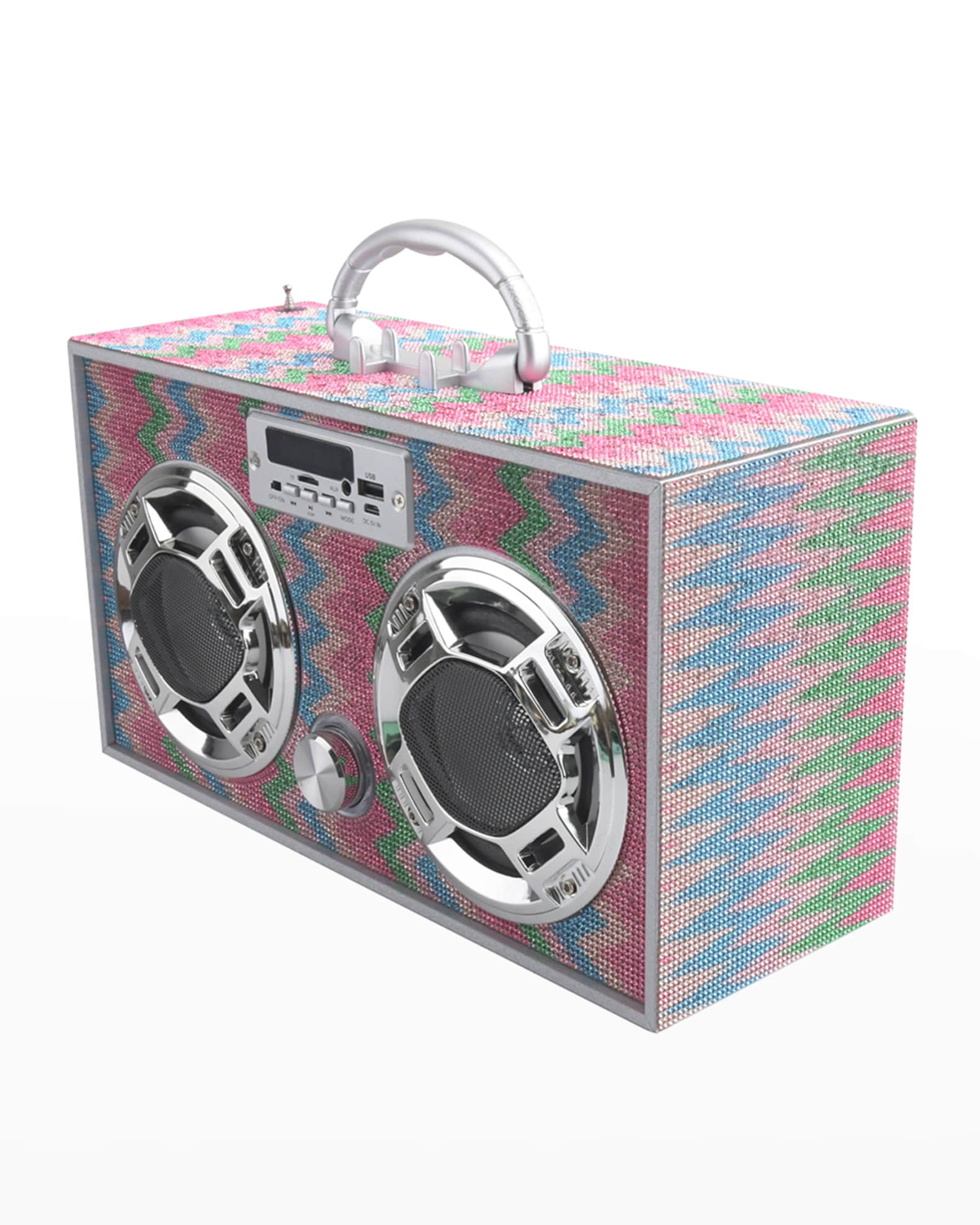 Wireless Express Kid's Chevron Embellished Bluetooth Boombox | Neiman ...