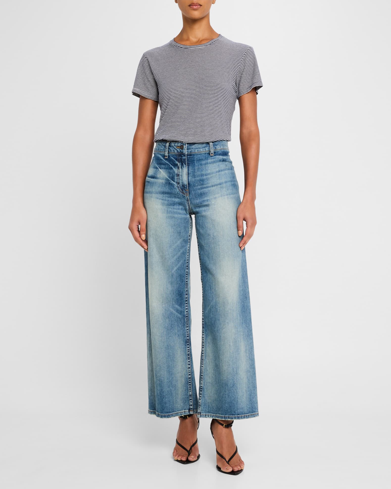 Nili Lotan Megan Wide-Leg Jeans | Neiman Marcus