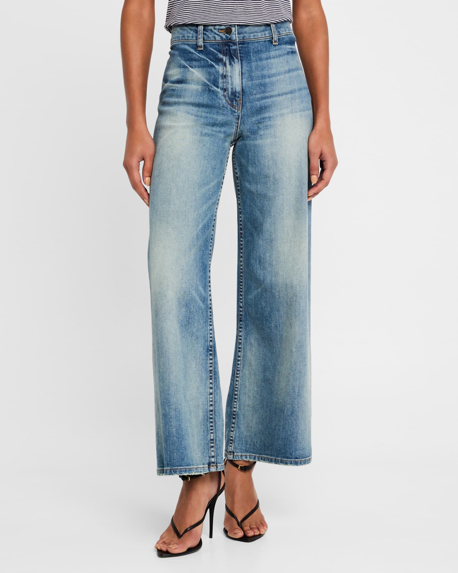 Nili Lotan Megan Wide-Leg Jeans | Neiman Marcus
