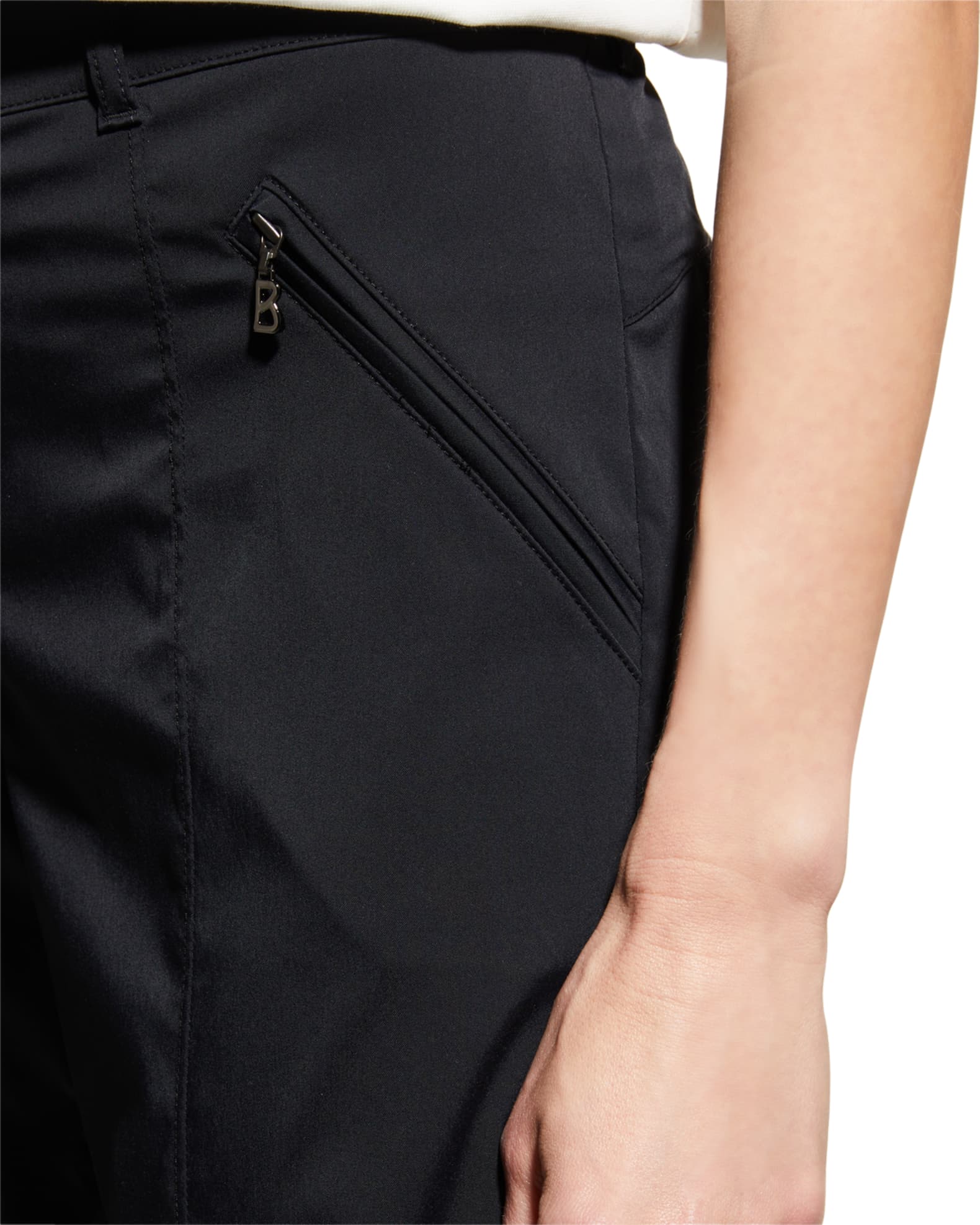 Bogner Zena Zip-Pocket Bermuda Shorts | Neiman Marcus