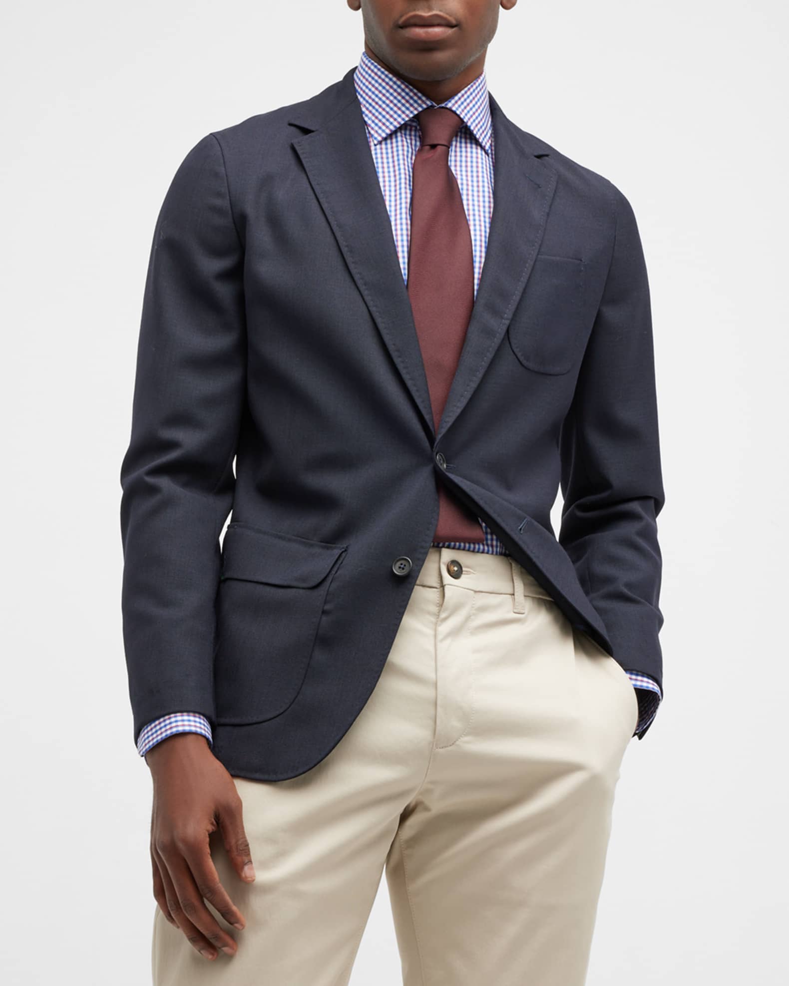 Sid Mashburn Men's Ghost Wool Blazer | Neiman Marcus