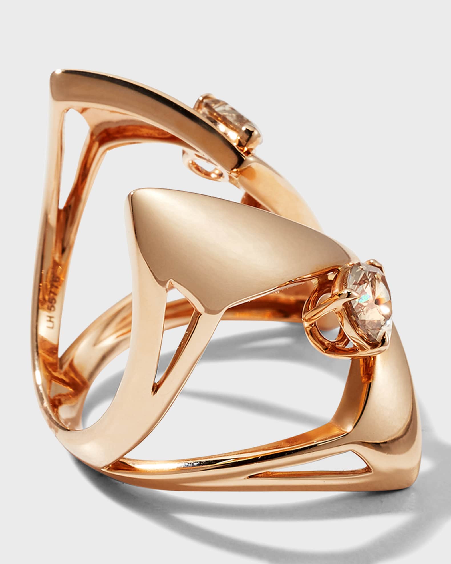Etho Maria 18KPG RING BROWN PS DIA=1.00 | Neiman Marcus