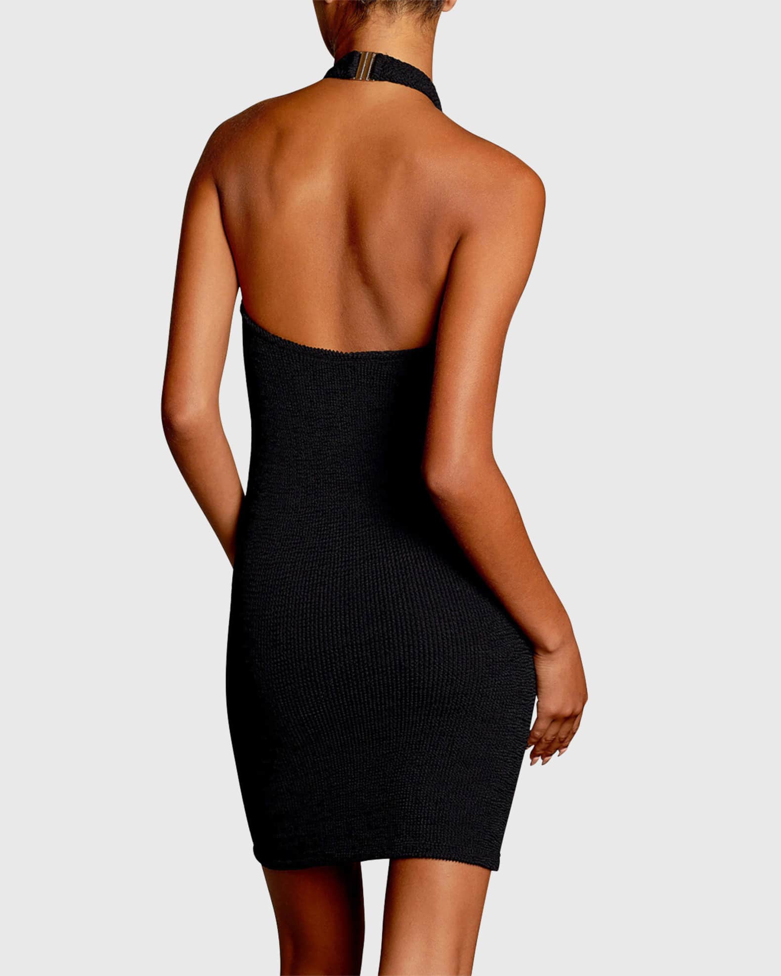 Hunza G Polly Crinkle Halter Dress | Neiman Marcus Hunza G Polly Crinkle Halter Dress | Neiman Marcus