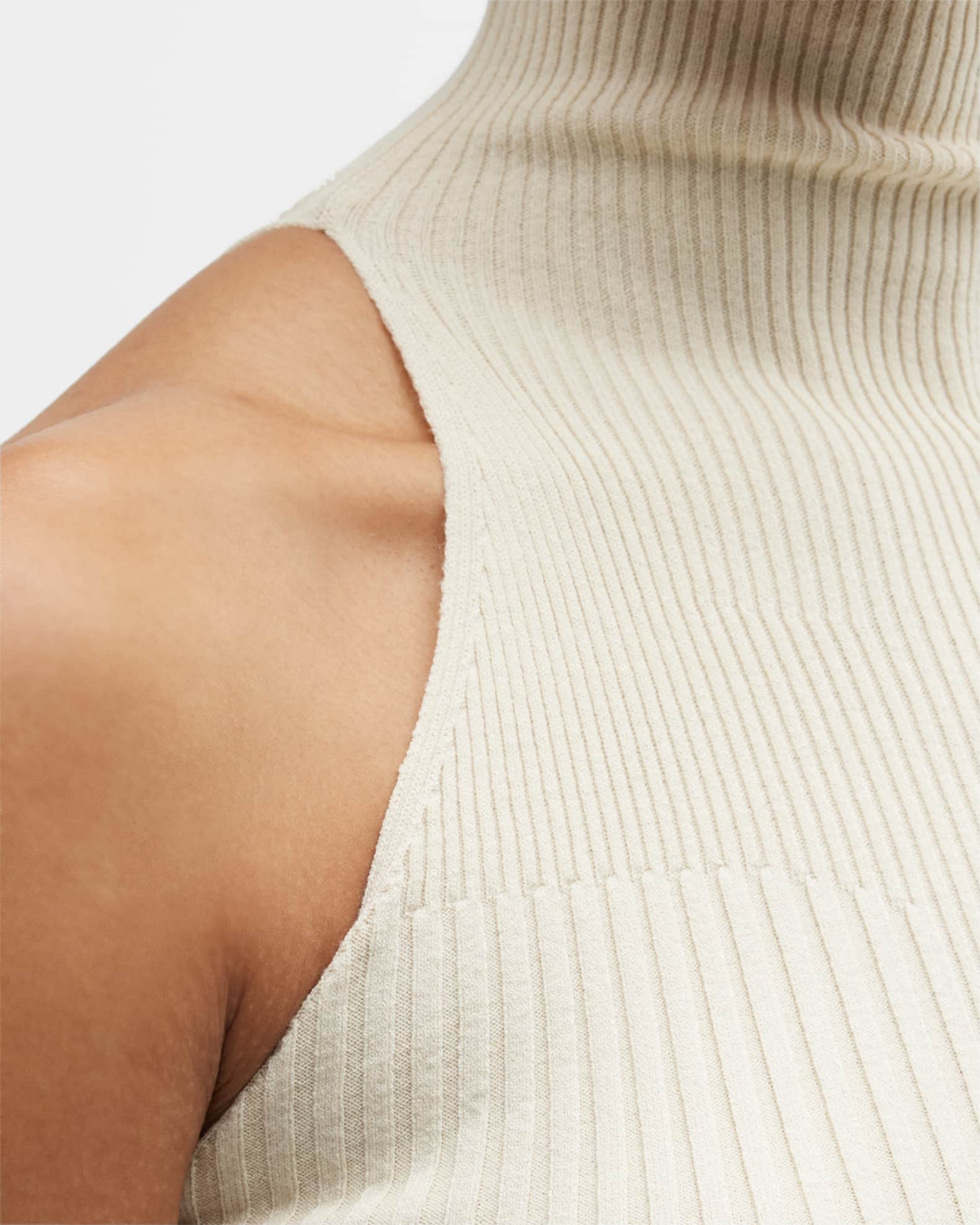 AERON Lulu Sleeveless Ribbed Turtleneck Top | Neiman Marcus
