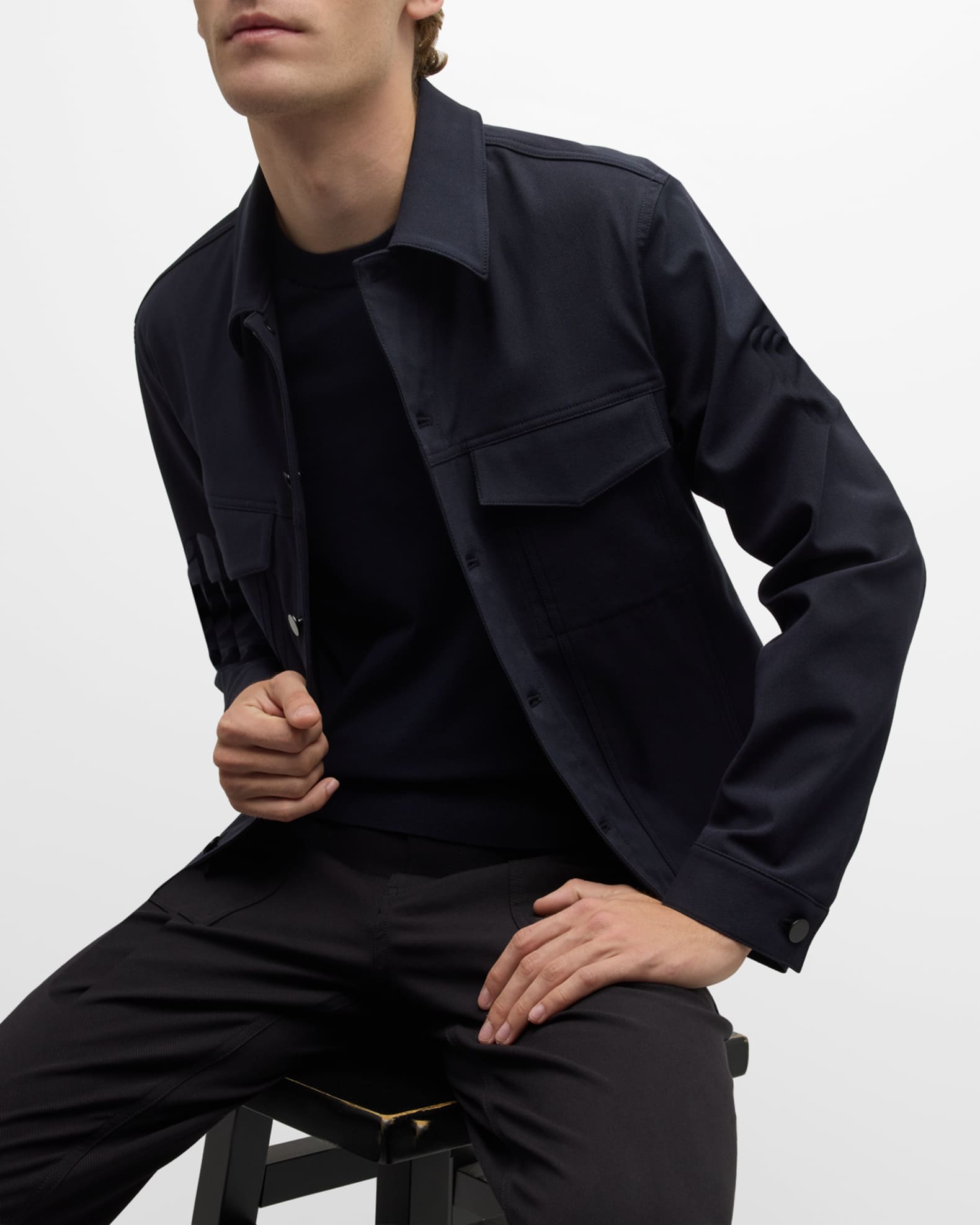 Theory Men's The River Jacket in Neoteric Twill | Neiman Marcus