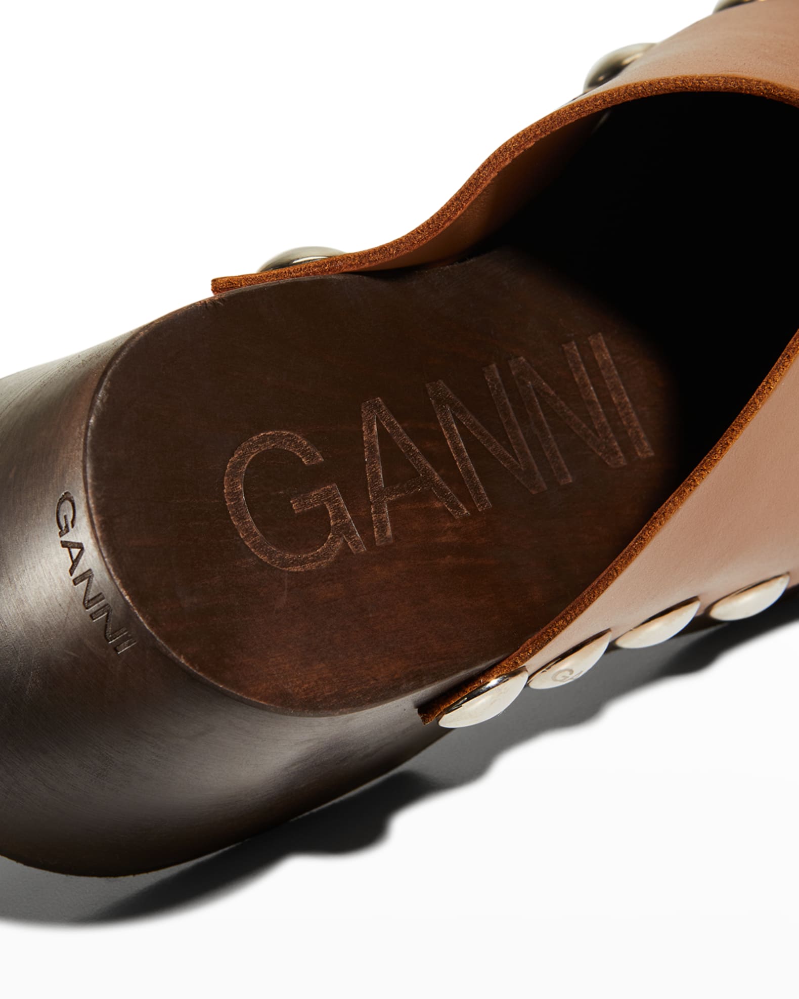 Ganni Retro Crisscross Clog Mules | Neiman Marcus