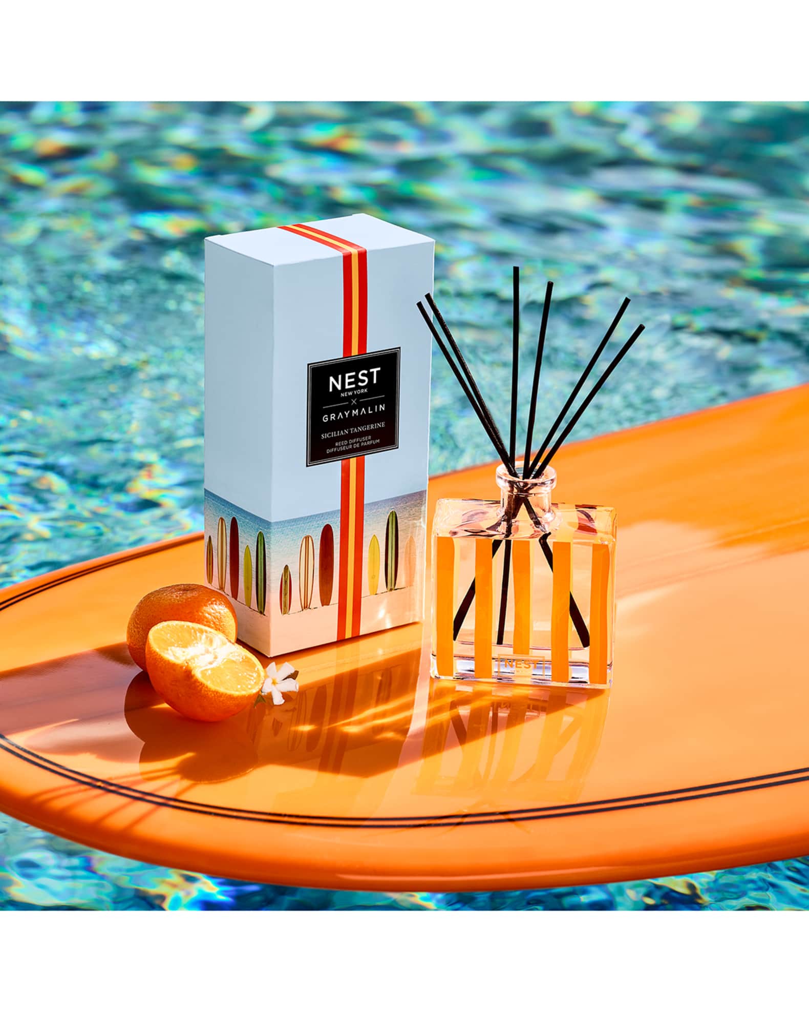 NEST New York x Gray Malin Sicilian Tangerine Reed Diffuser | Neiman Marcus