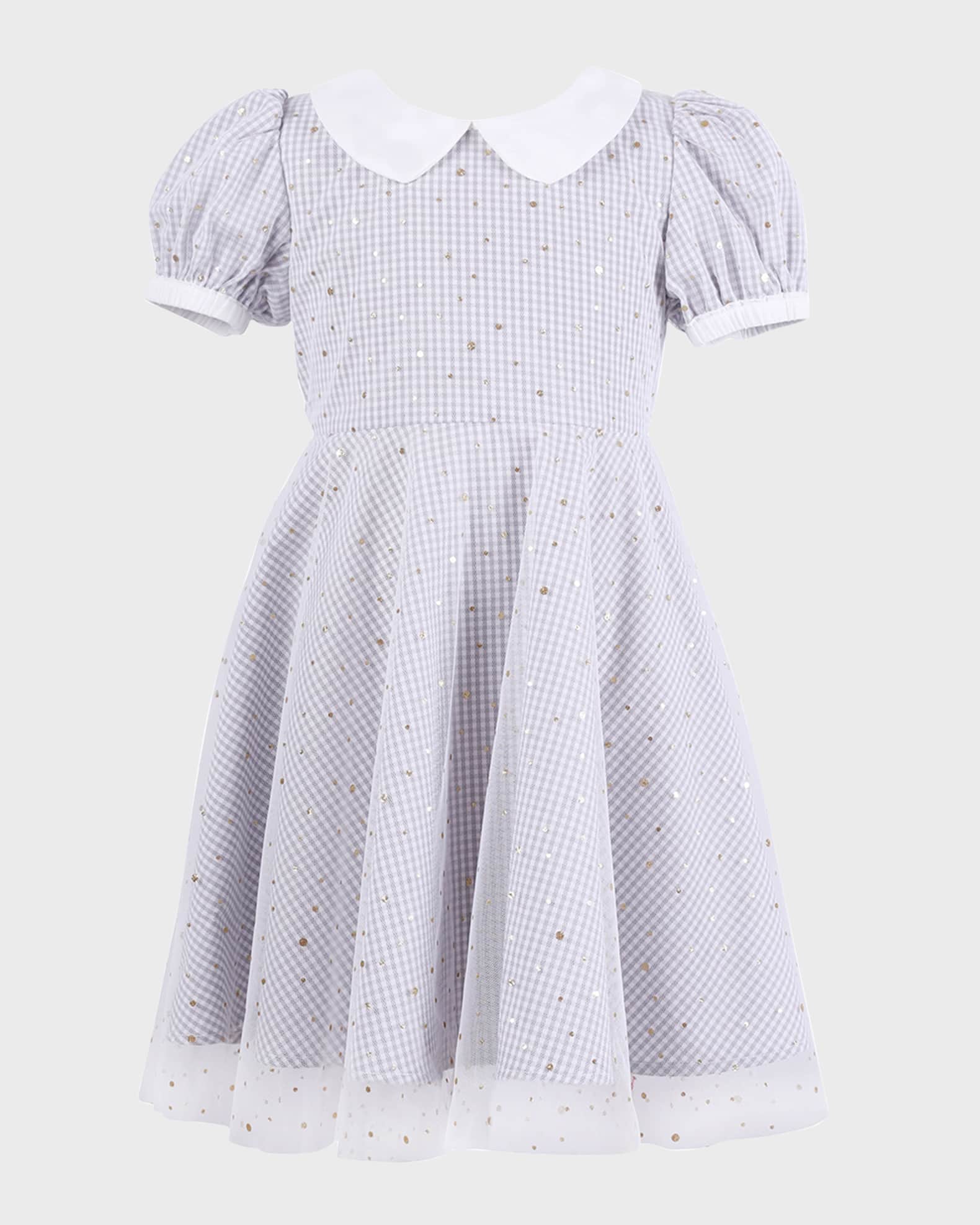 Island Kids & Kids Isle Girl's Gold Fleck Embellished Dress, Size 4-12 ...