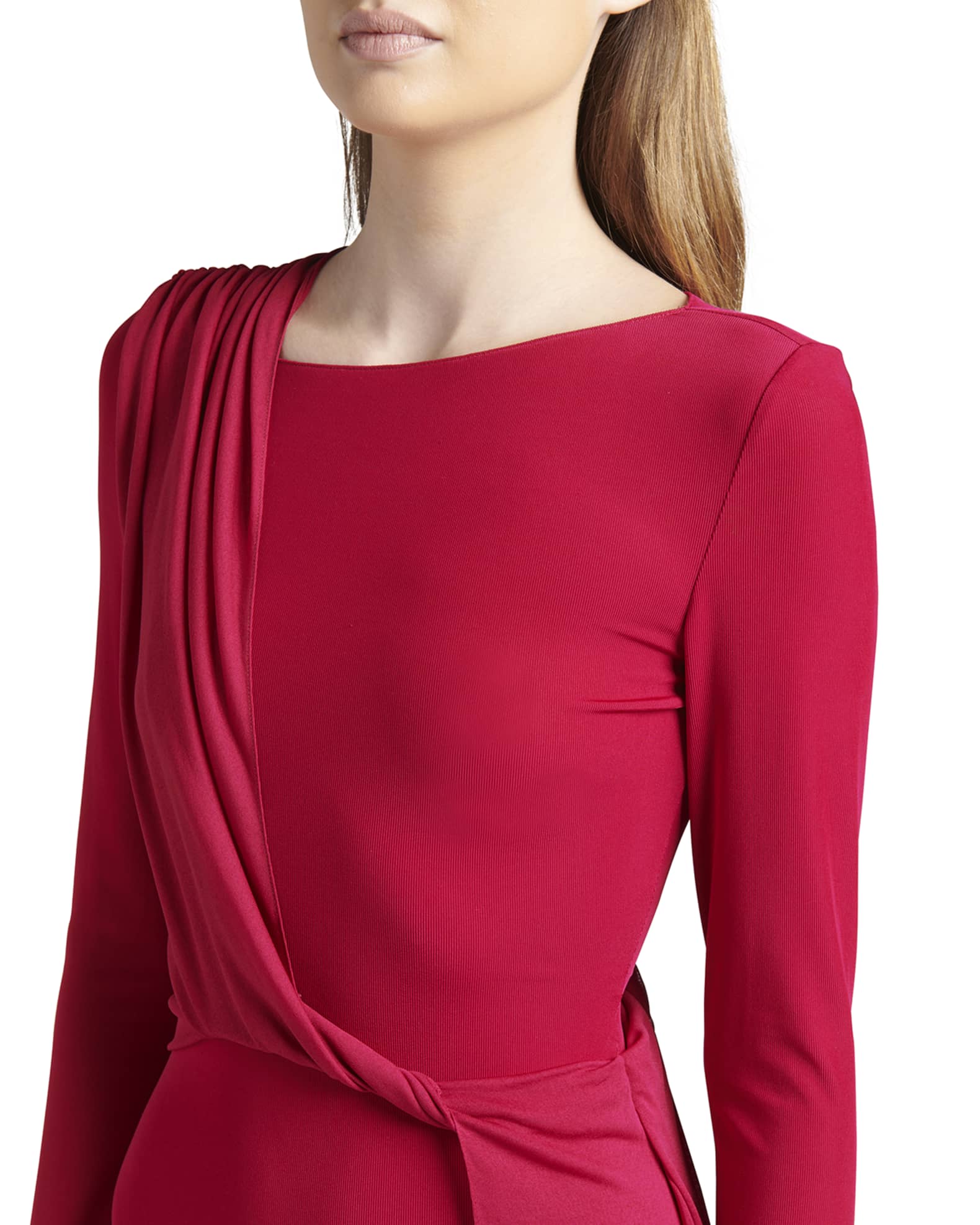 TOM FORD Twisted Drape Column Gown | Neiman Marcus TOM FORD Twisted Drape Column Gown | Neiman Marcus