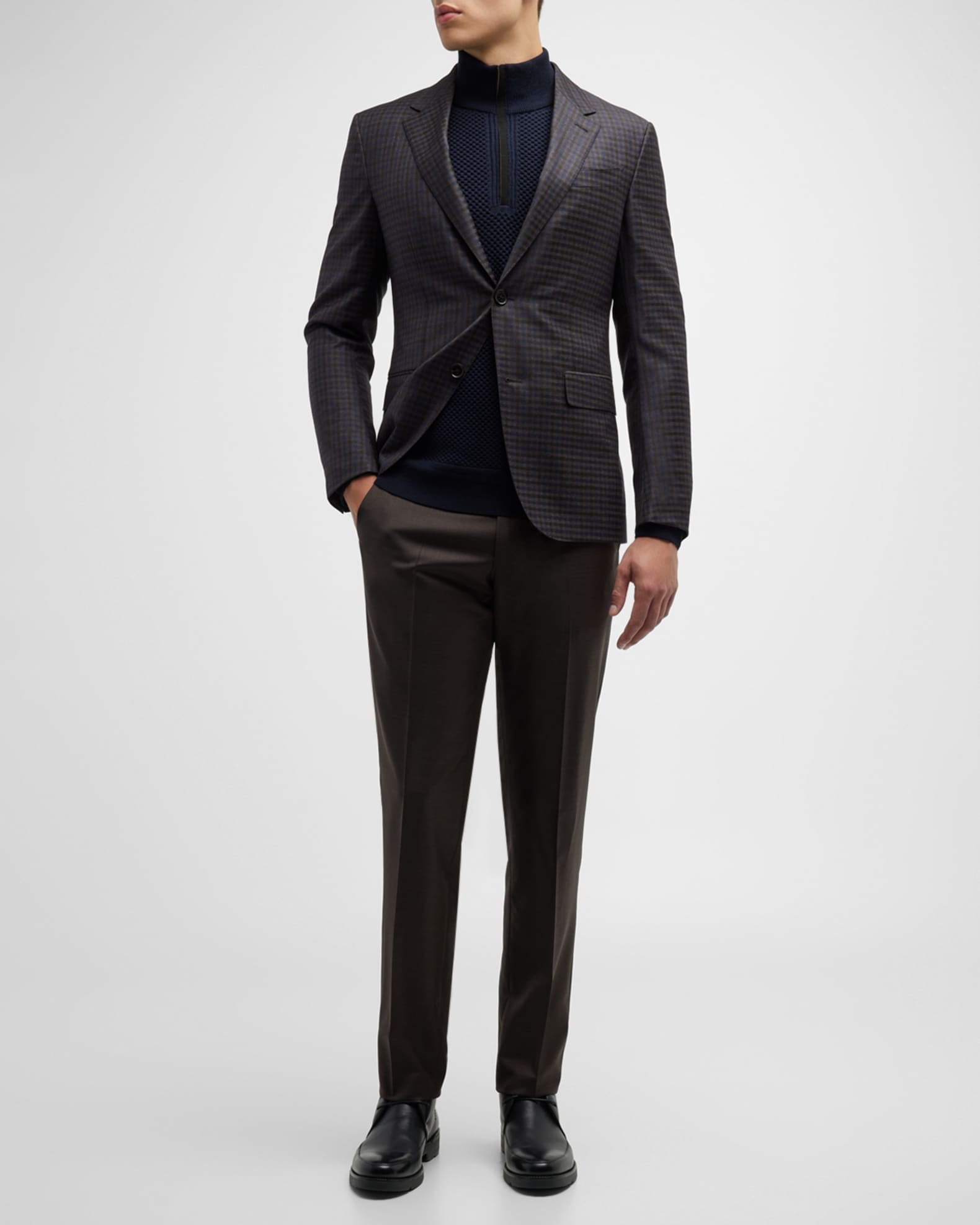 ZEGNA Men's Trofeo Wool Dress Pants | Neiman Marcus