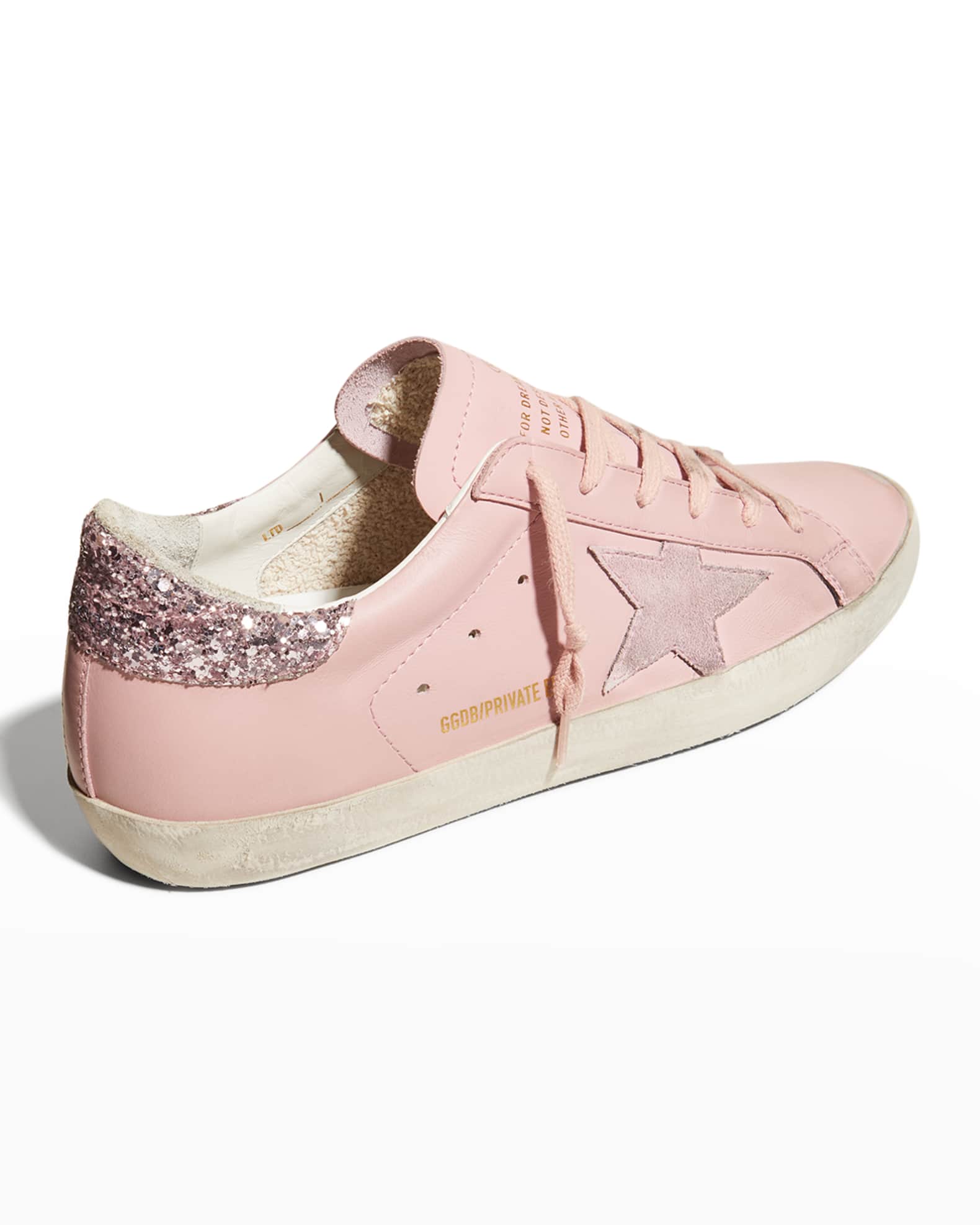 Golden Goose Superstar Tonal Glitter Low-Top Sneakers | Neiman Marcus