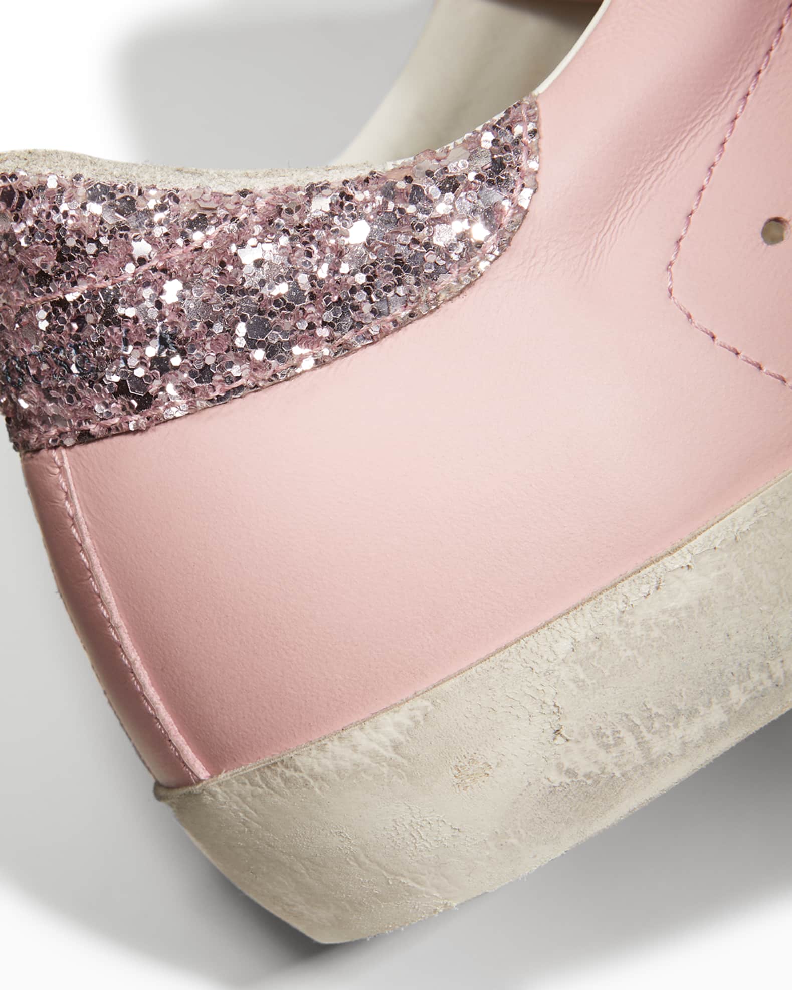 Golden Goose Superstar Tonal Glitter Low-Top Sneakers | Neiman Marcus