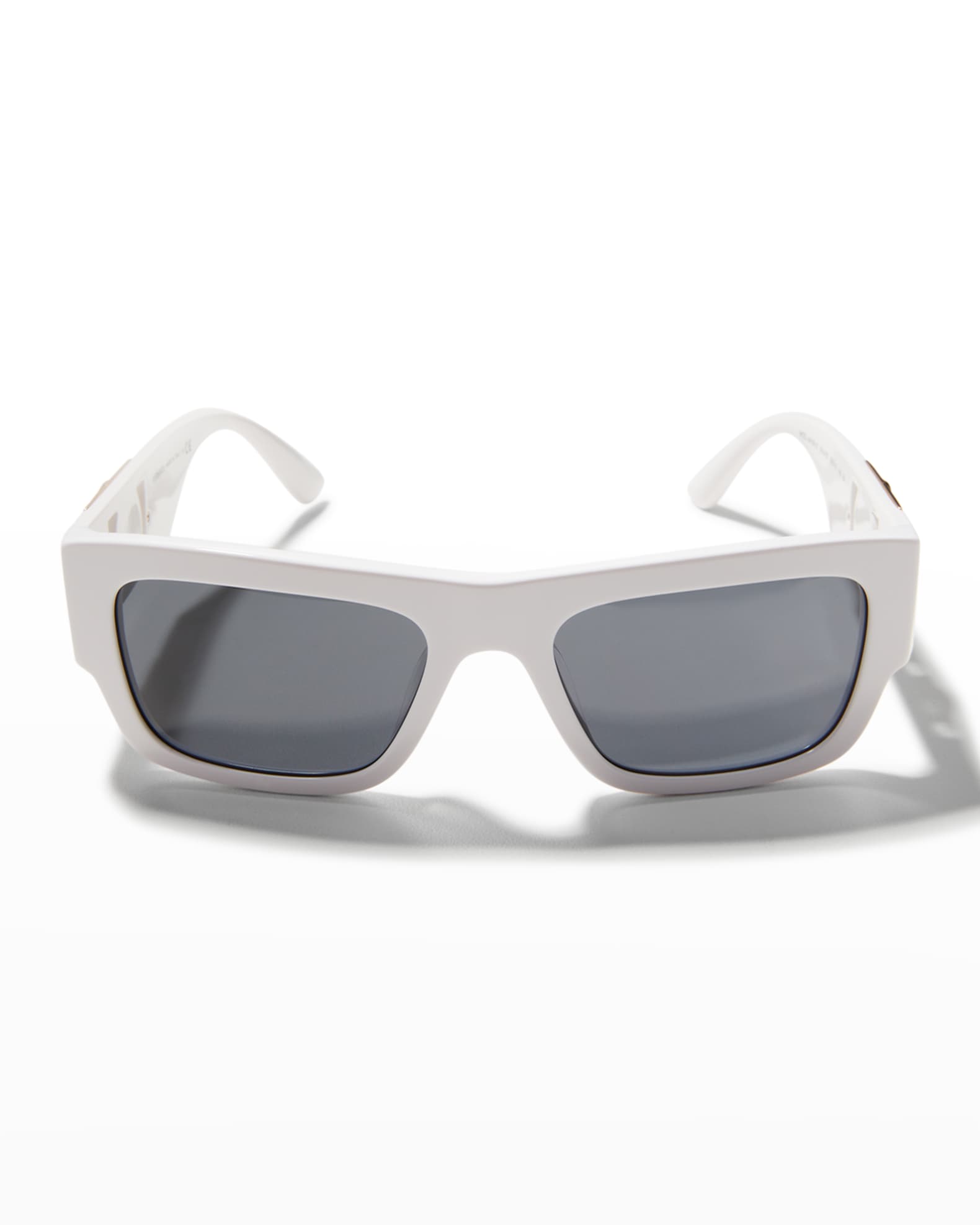 Versace Medusa Rectangle Acetate Sunglasses | Neiman Marcus