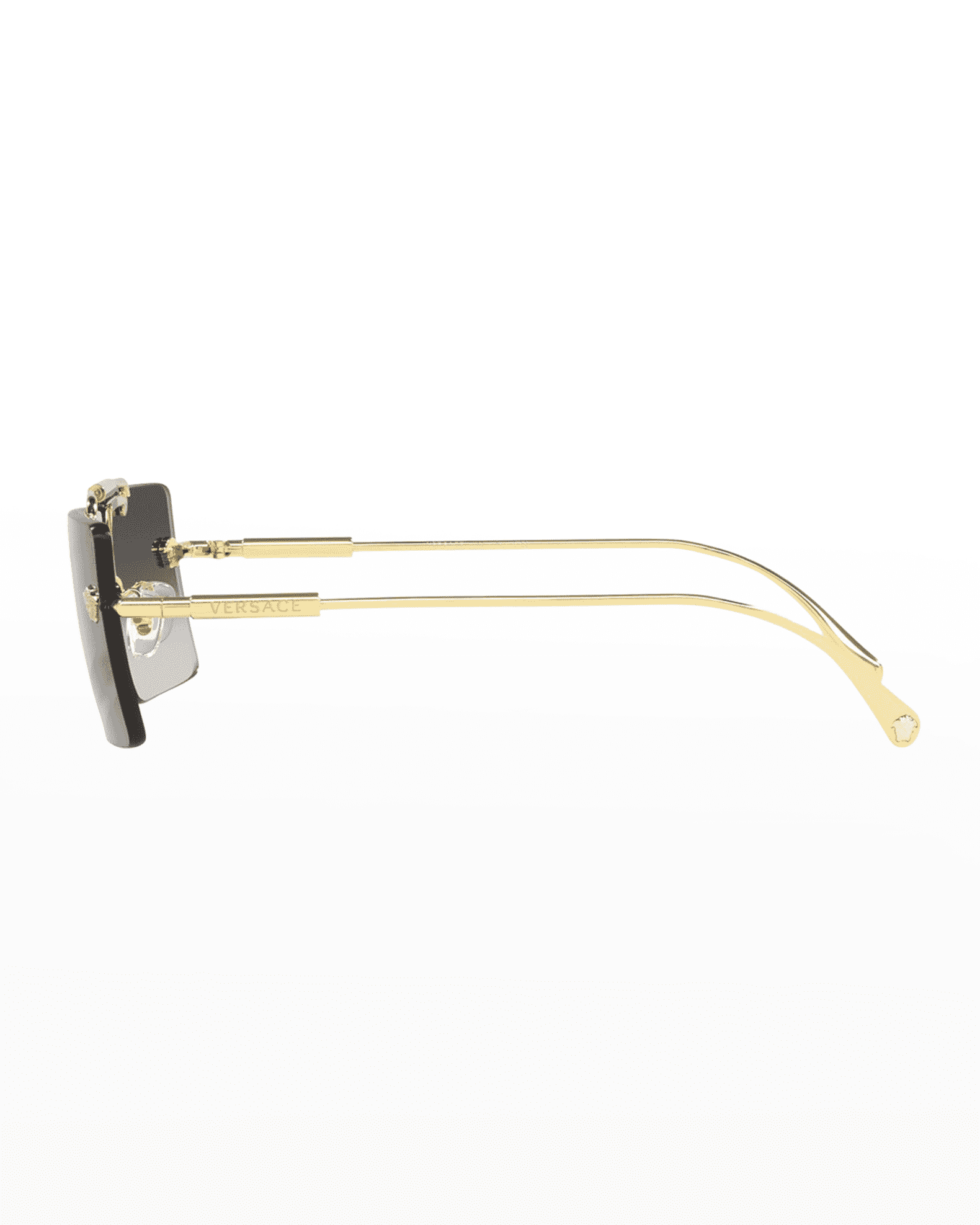 Versace Medusa Rimless Rectangle Metal Sunglasses | Neiman Marcus
