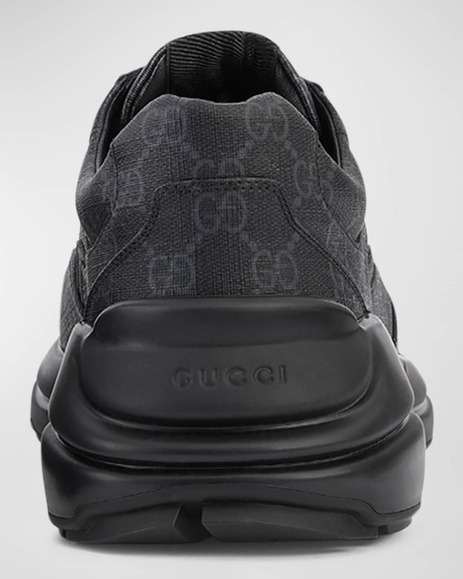 Gucci Men's GG Rython Canvas Fashion Sneakers | Neiman Marcus