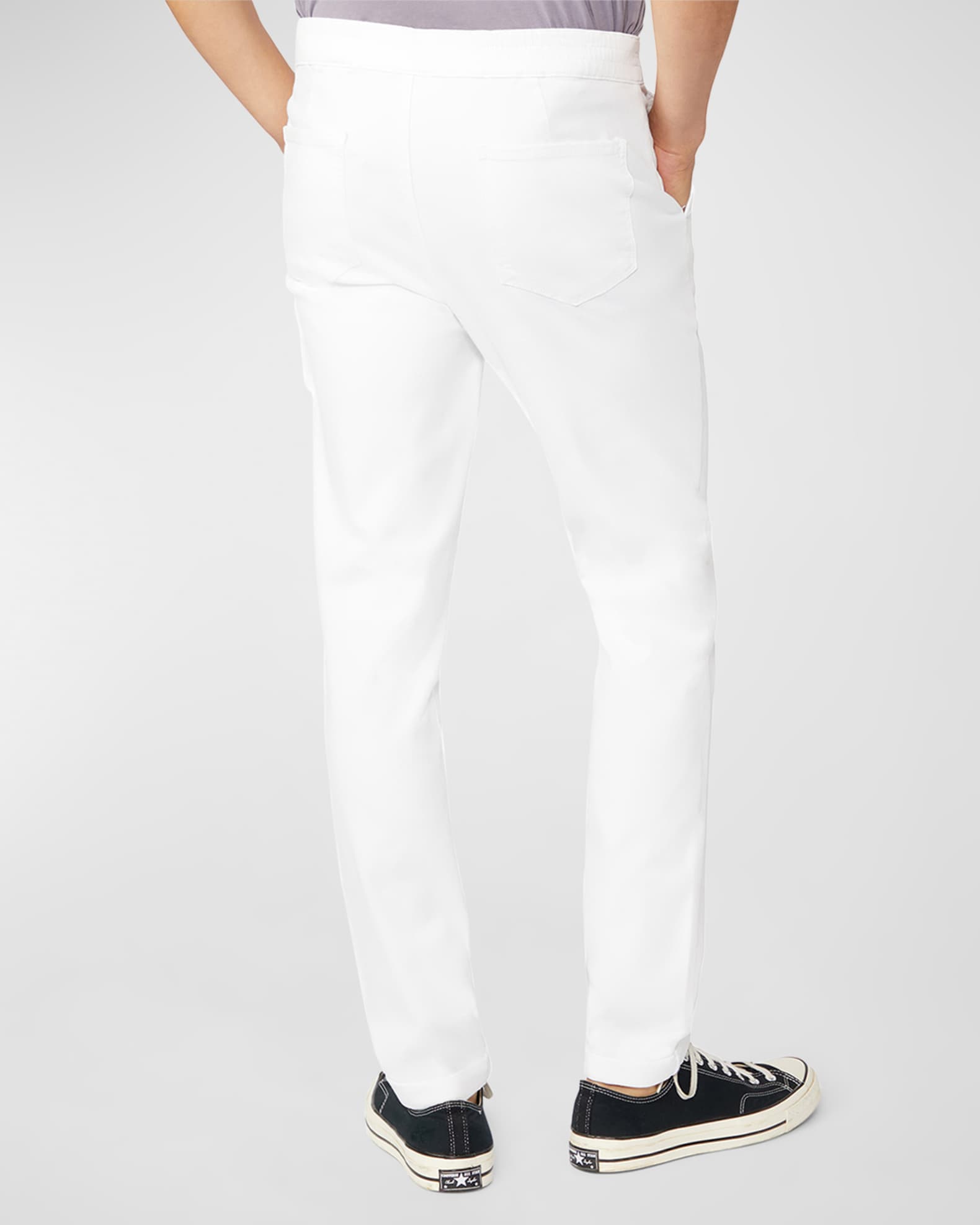 PAIGE Men's Fraser Stretch Twill Cuffed Pants | Neiman Marcus