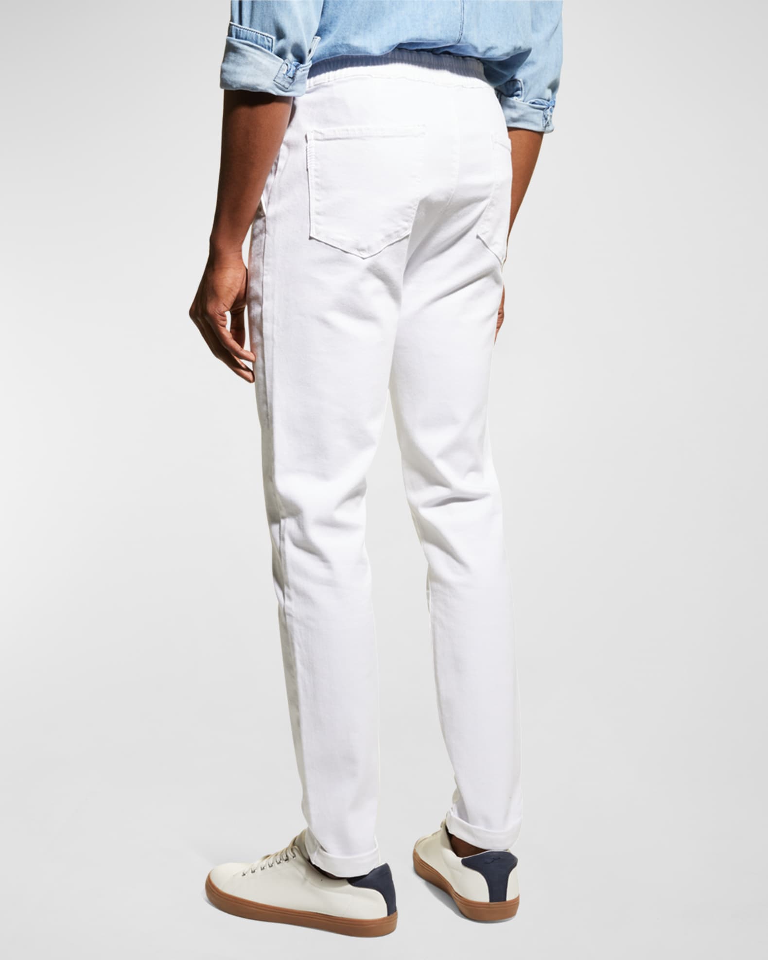 PAIGE Men's Fraser Stretch Twill Cuffed Pants | Neiman Marcus