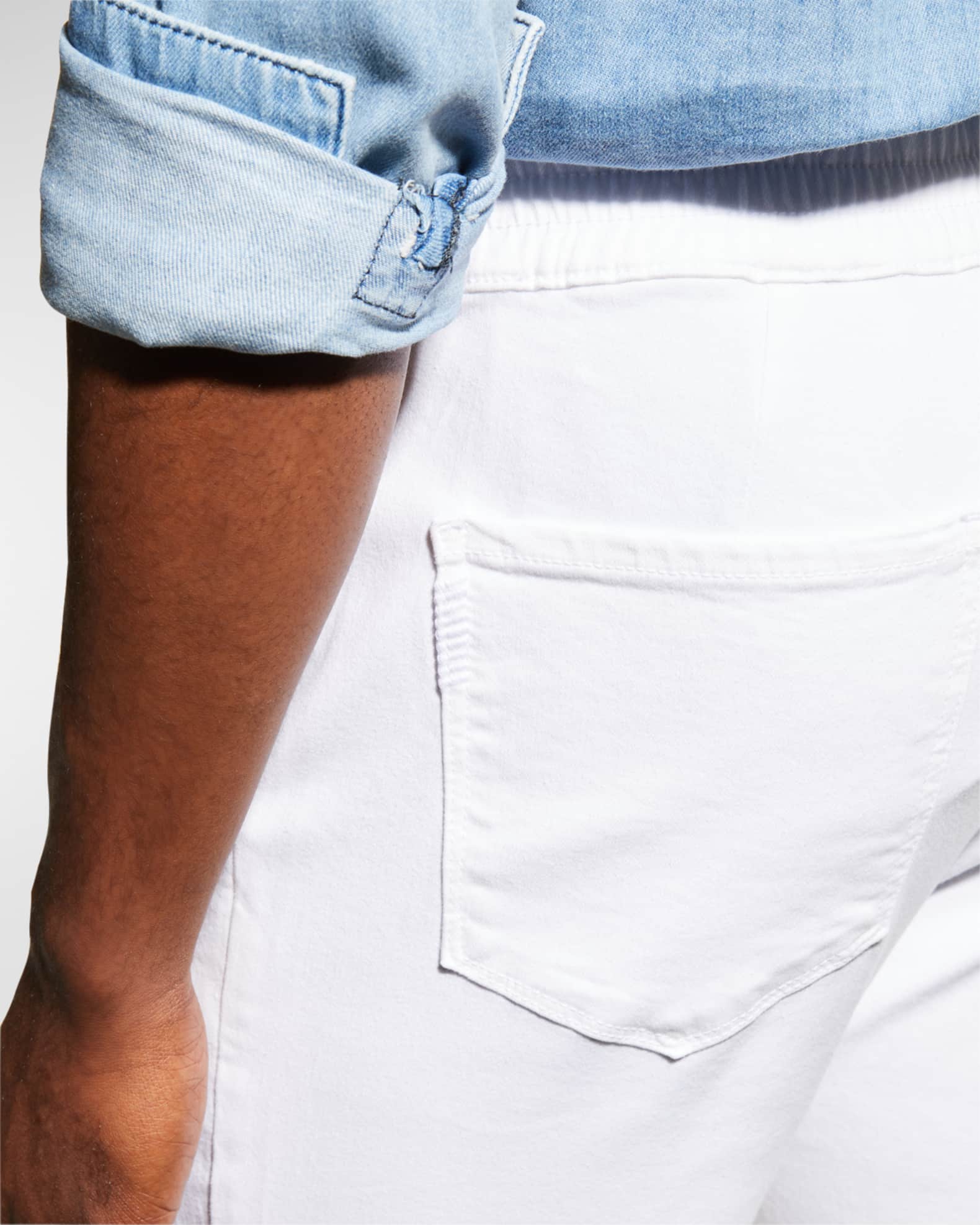 PAIGE Men's Fraser Stretch Twill Cuffed Pants | Neiman Marcus