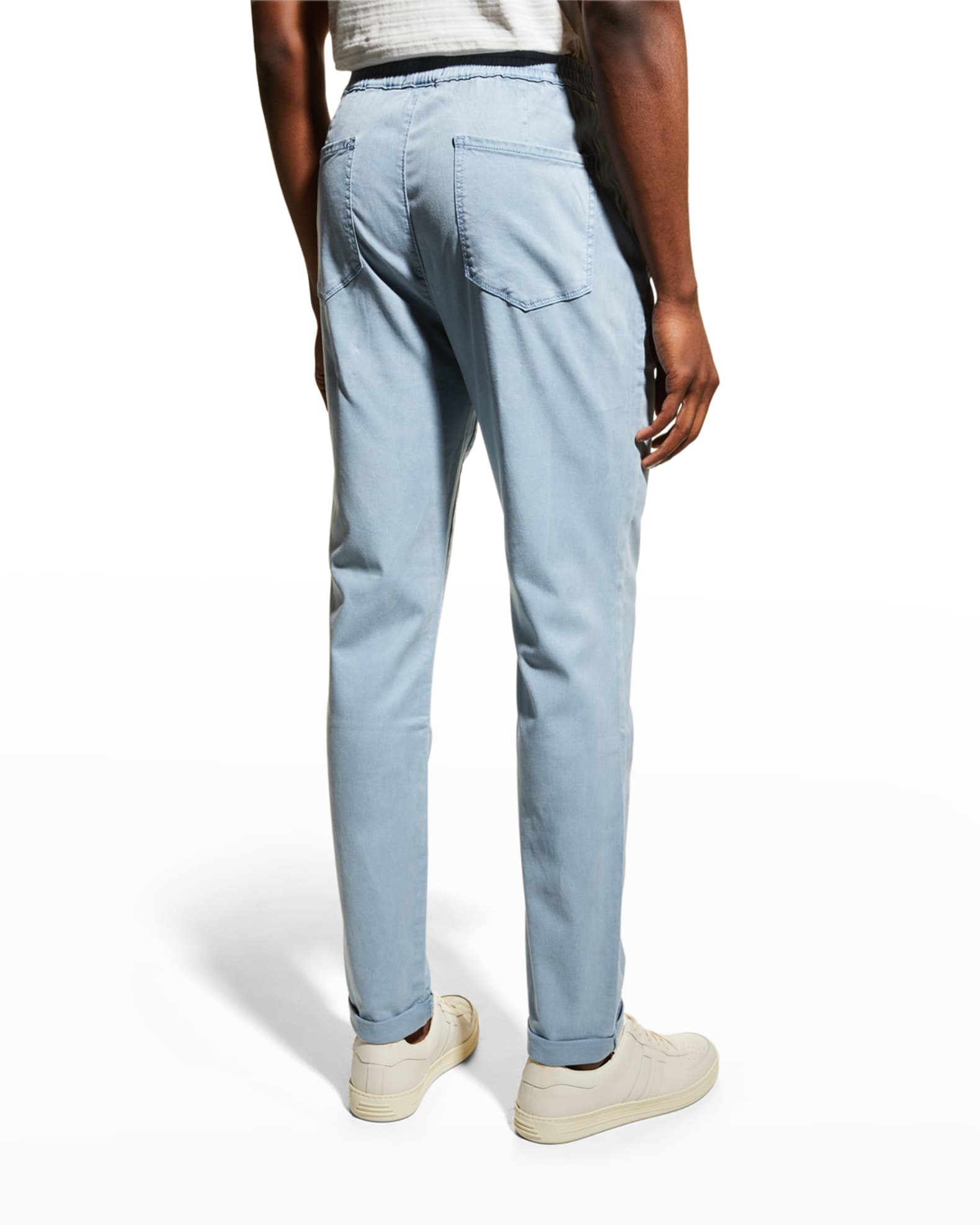 PAIGE Men's Fraser Stretch Twill Cuffed Pants | Neiman Marcus