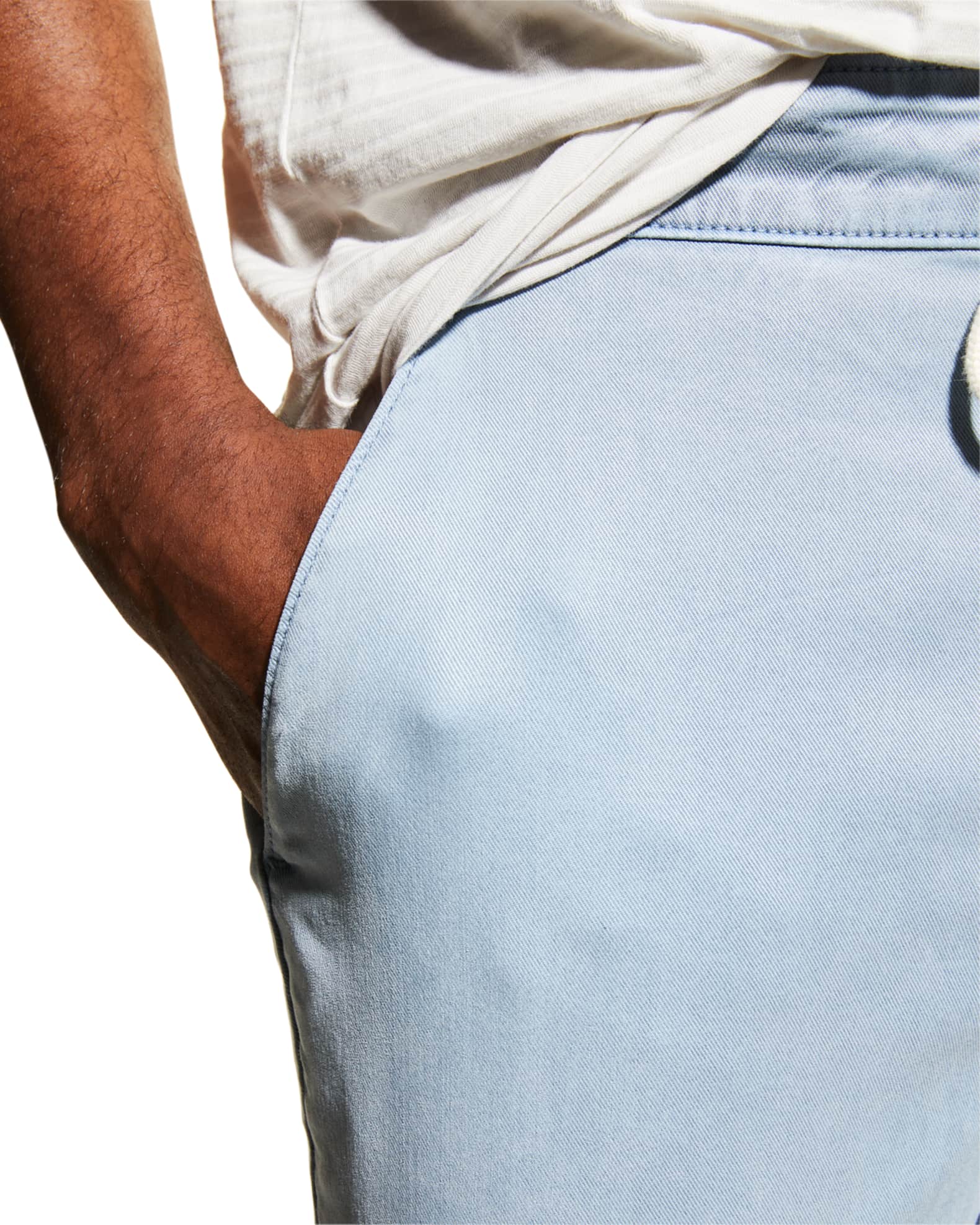 PAIGE Men's Fraser Stretch Twill Cuffed Pants | Neiman Marcus