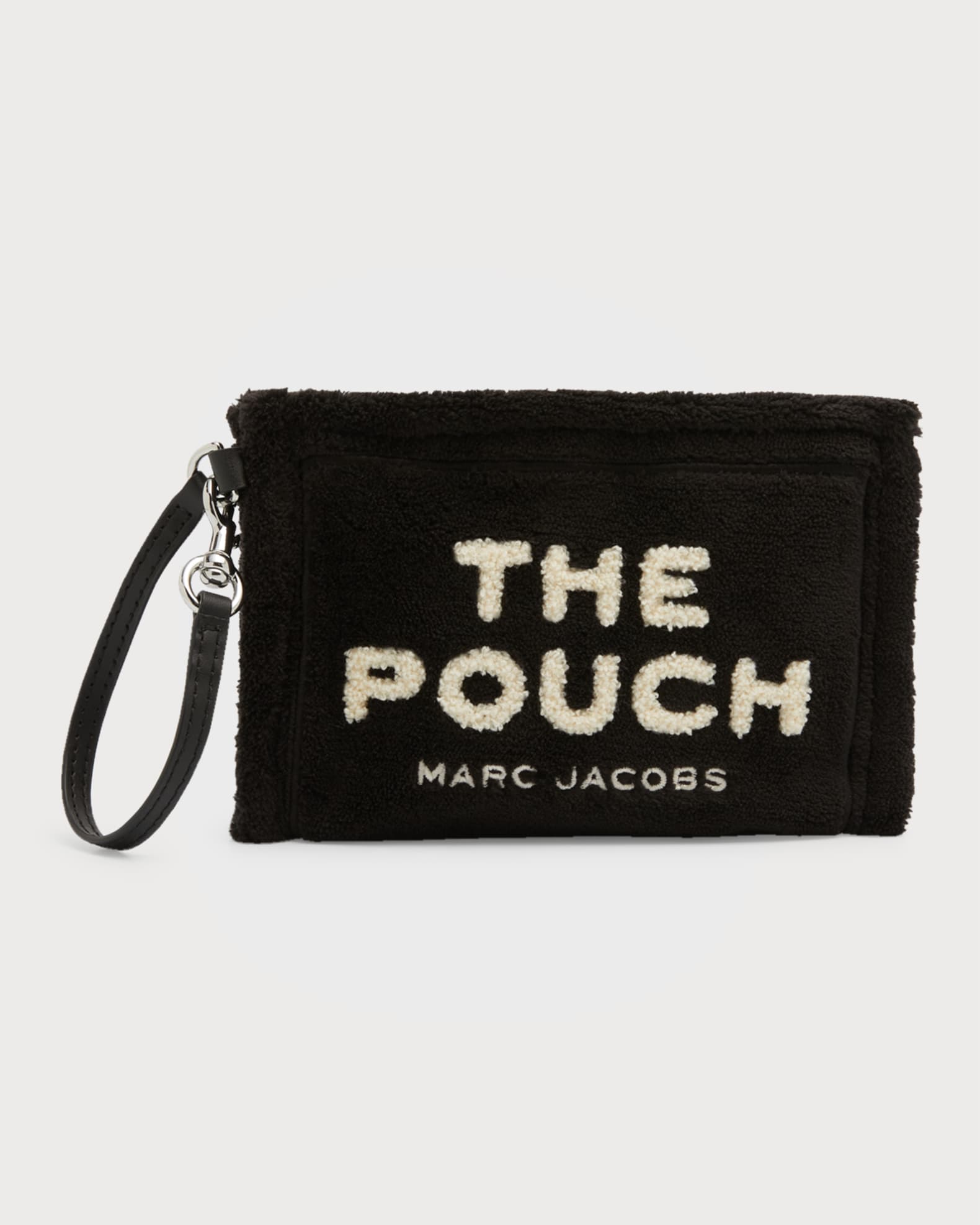 Marc Jacobs Logo Terry Cloth Pouch Wristlet | Neiman Marcus