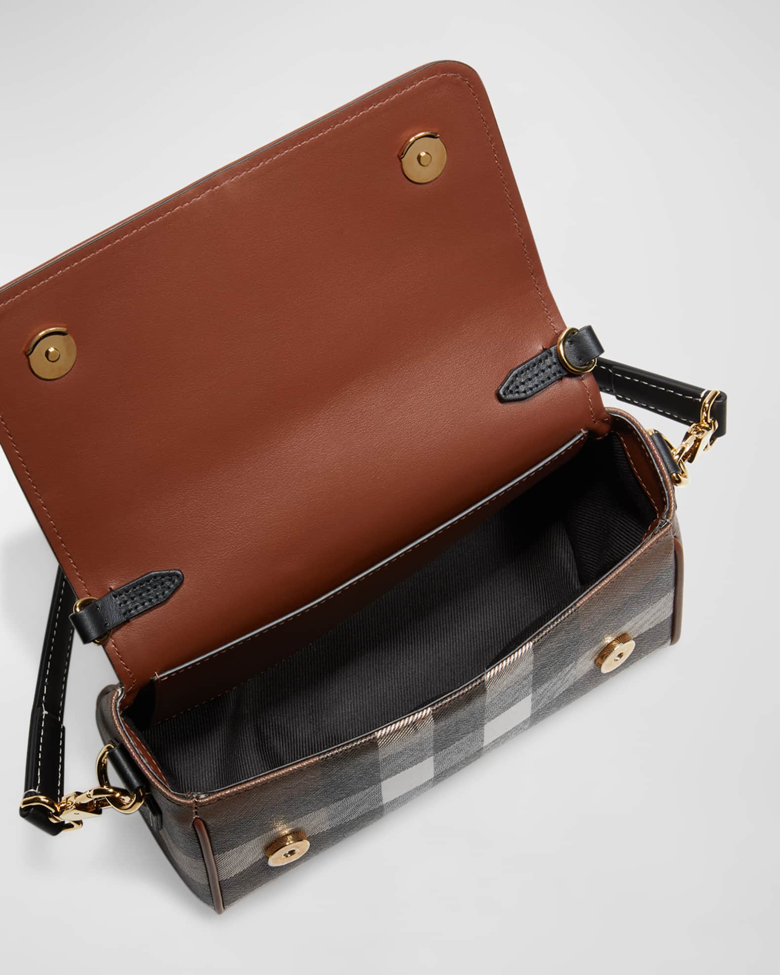 Burberry Dorset Check Canvas Crossbody Bag | Neiman Marcus