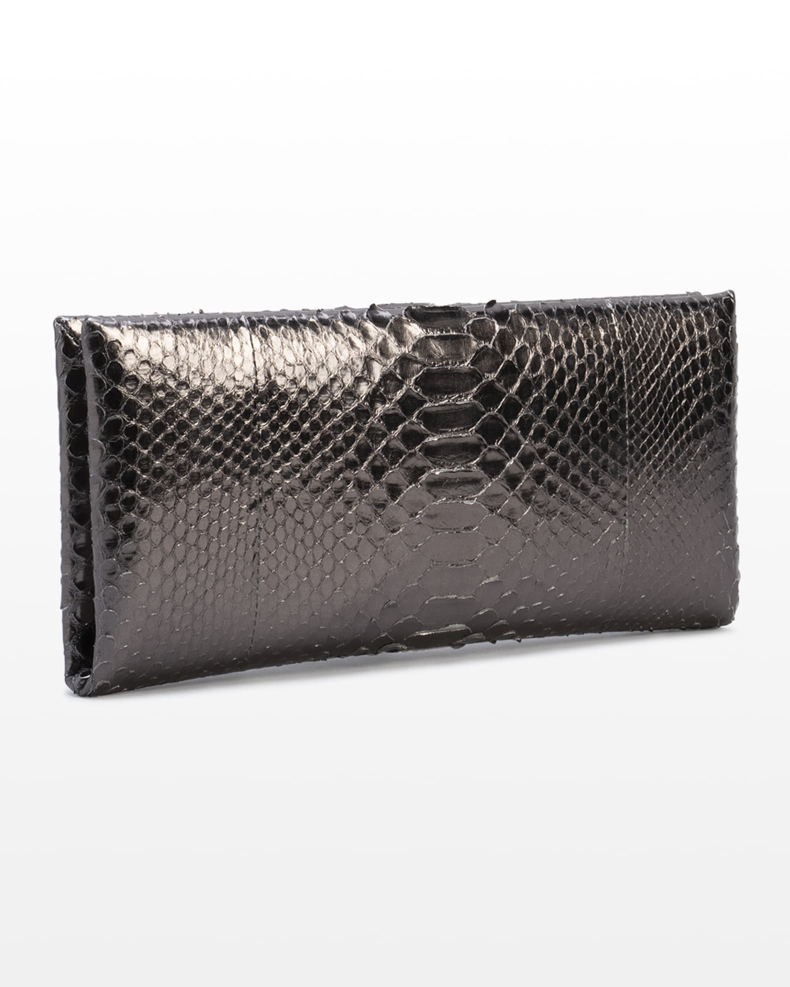 TOM FORD Ava Laminated Python Clutch Bag | Neiman Marcus