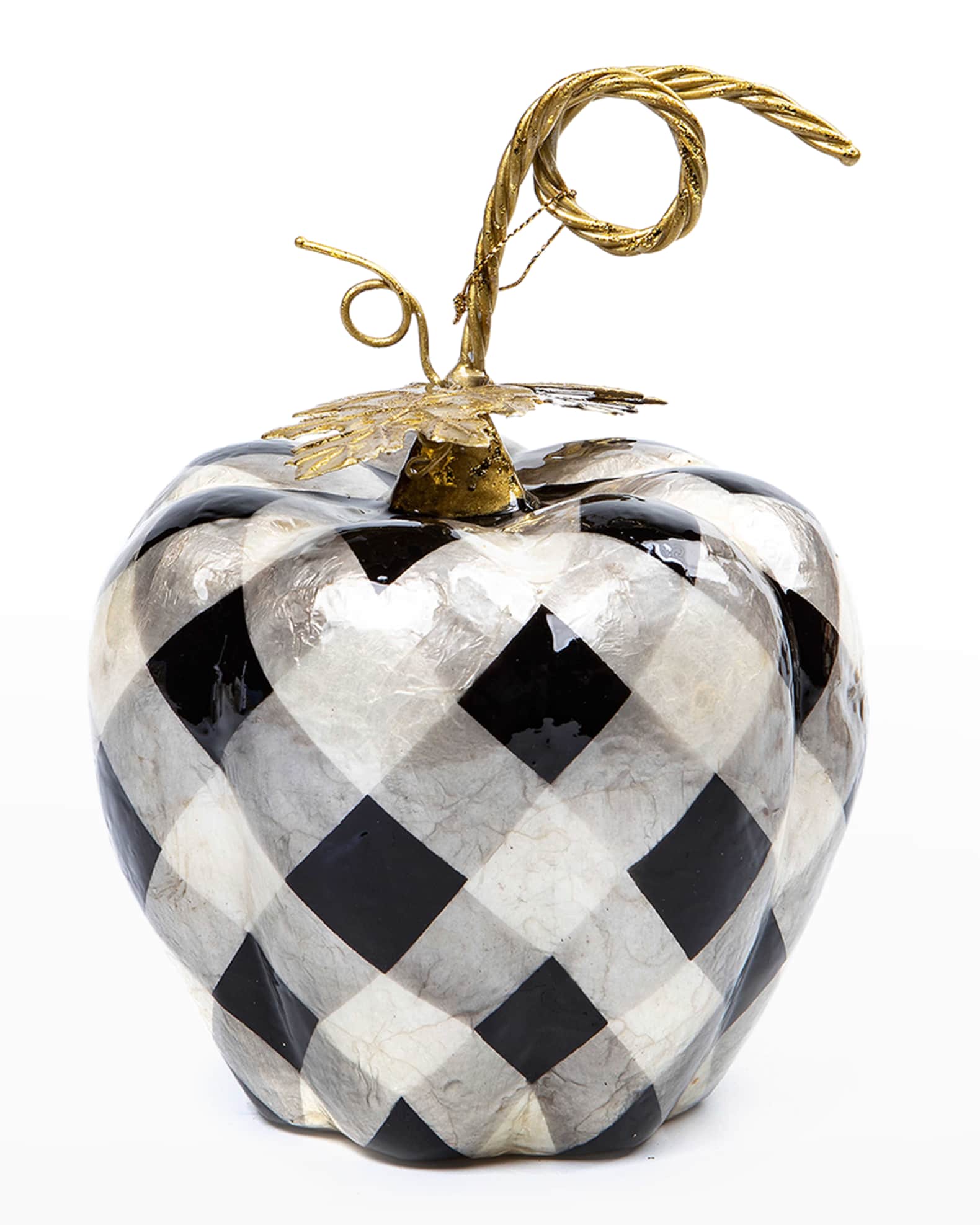 MacKenzie-Childs Checked Capiz Pumpkin | Neiman Marcus