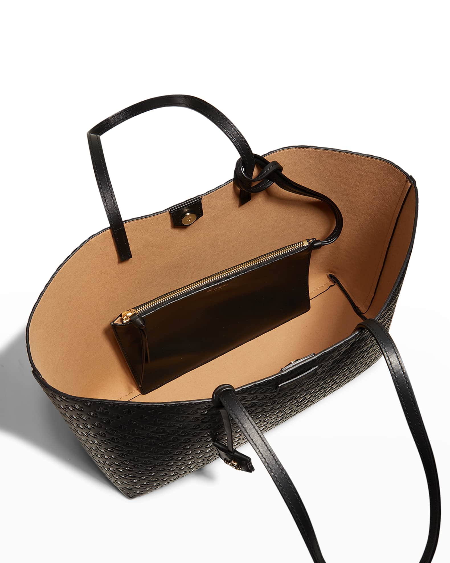 Jimmy Choo Nine2Five Monogram-Embossed Tote Bag | Neiman Marcus