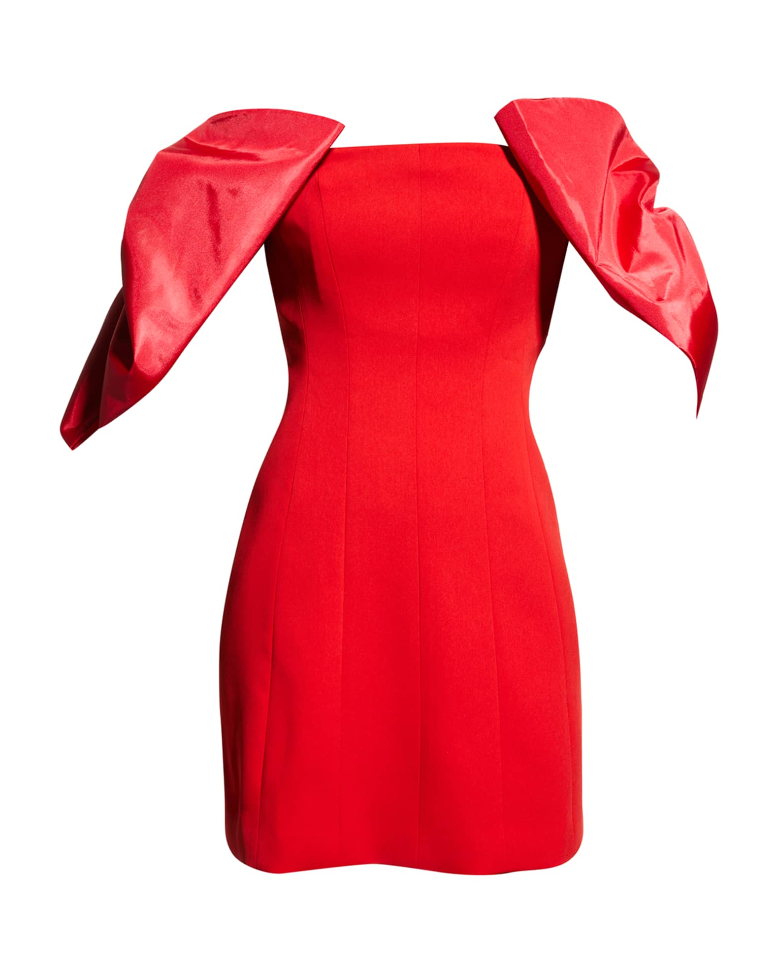 Toccin Strapless Bow Mini Dress | Neiman Marcus