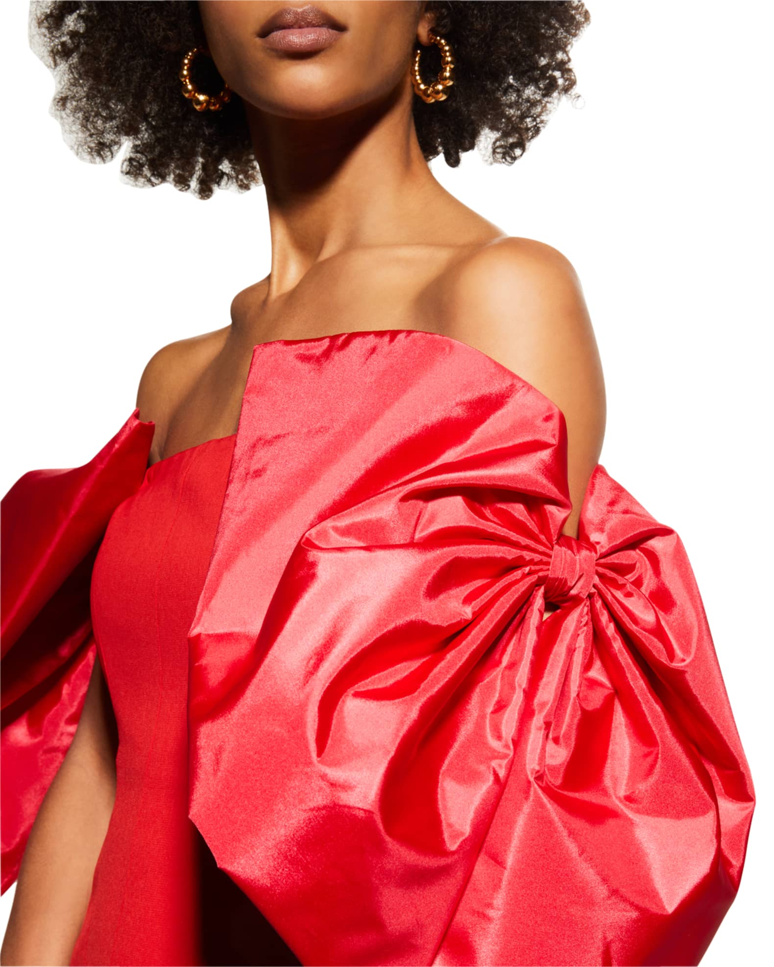 Toccin Strapless Bow Mini Dress | Neiman Marcus