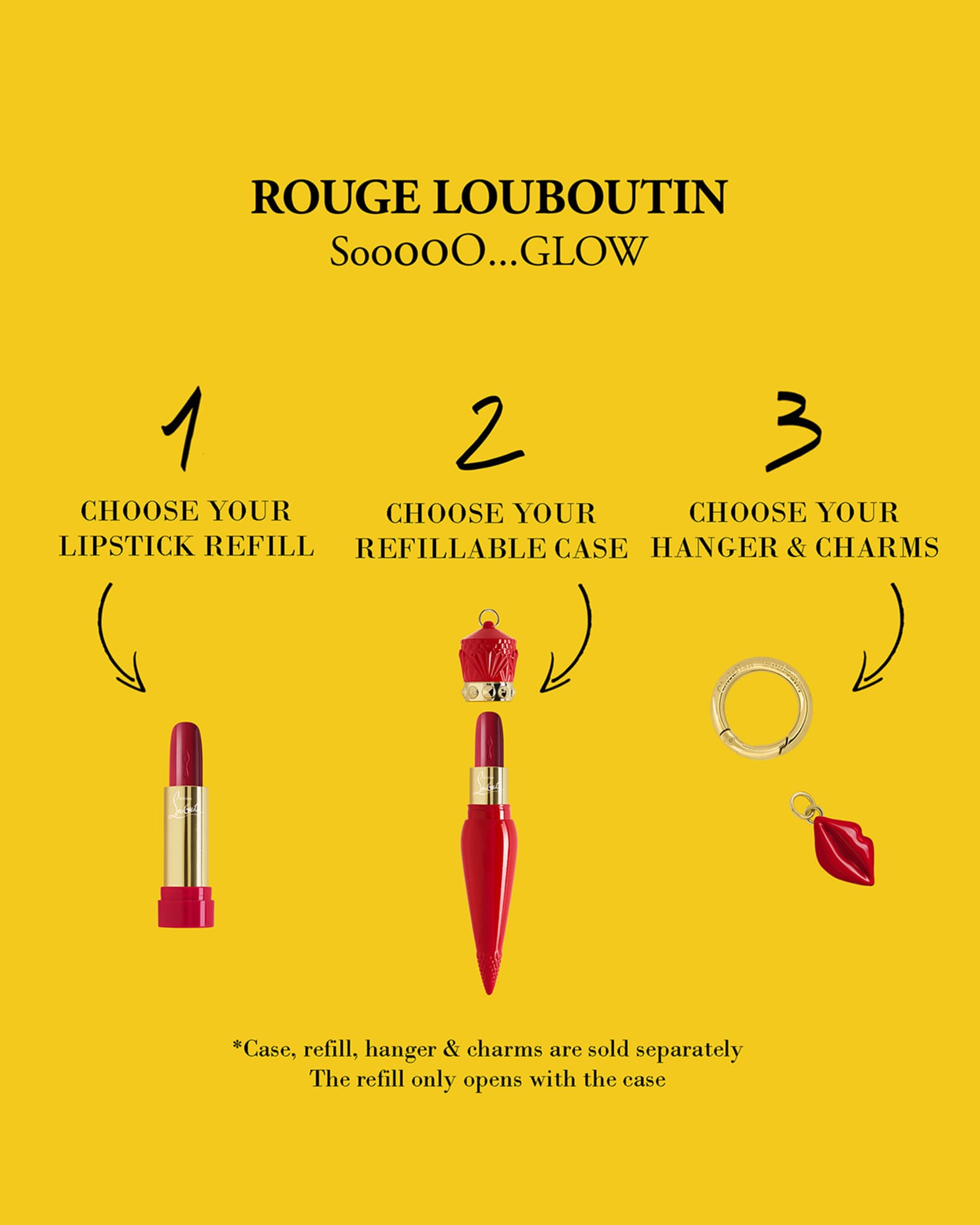 Christian Louboutin So Glow Bundle - Red Show & Red Case | Neiman Marcus